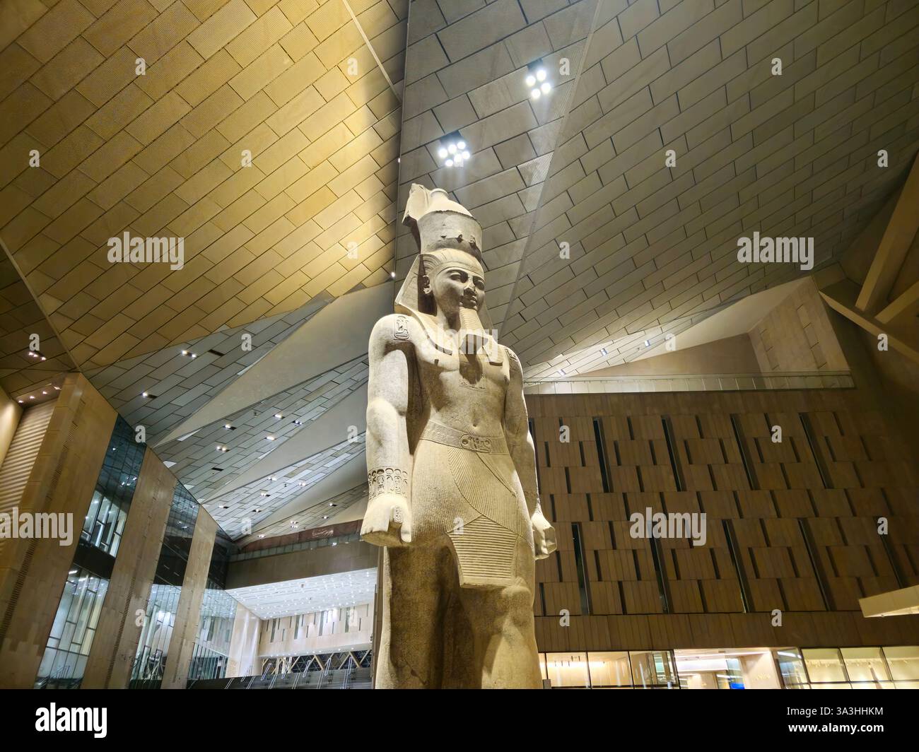 Giza, Egypt, February 22 2025: Ramses II from The Grand Egyptian Museum ...