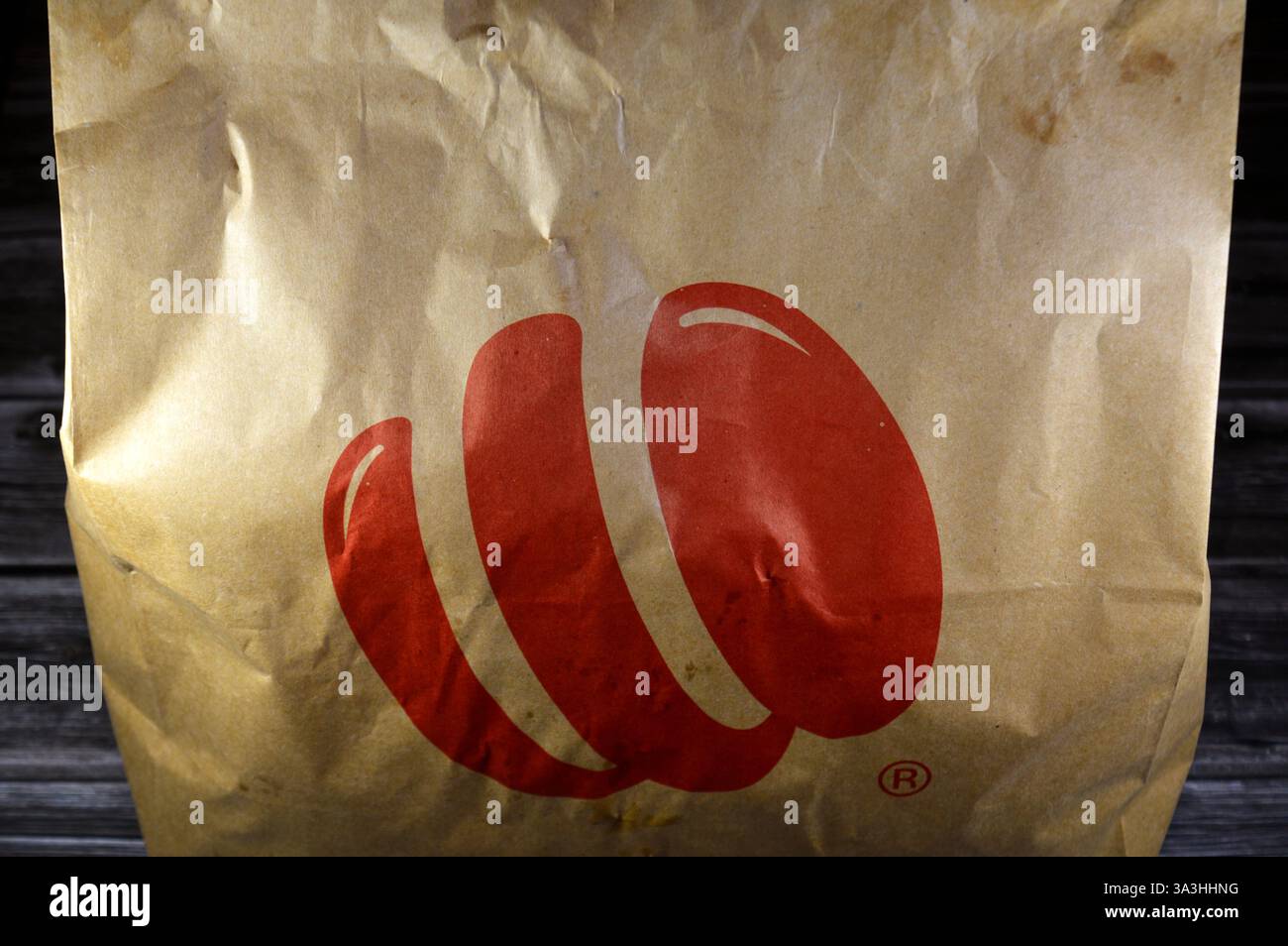 Cairo, Egypt, February 8 2025: Wimpy fast food meal, Wimpy is a ...