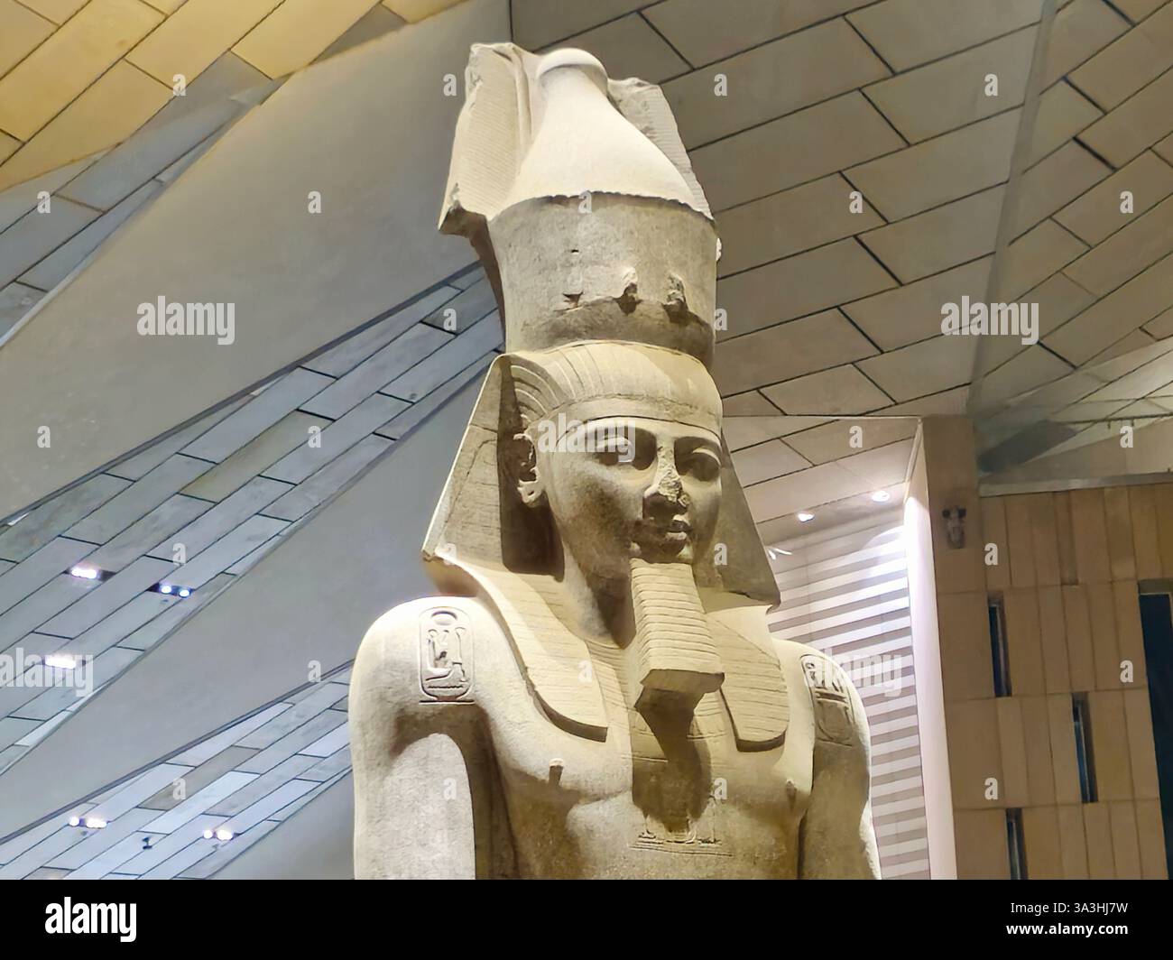 Giza, Egypt, February 22 2025: Ramses II from The Grand Egyptian Museum ...