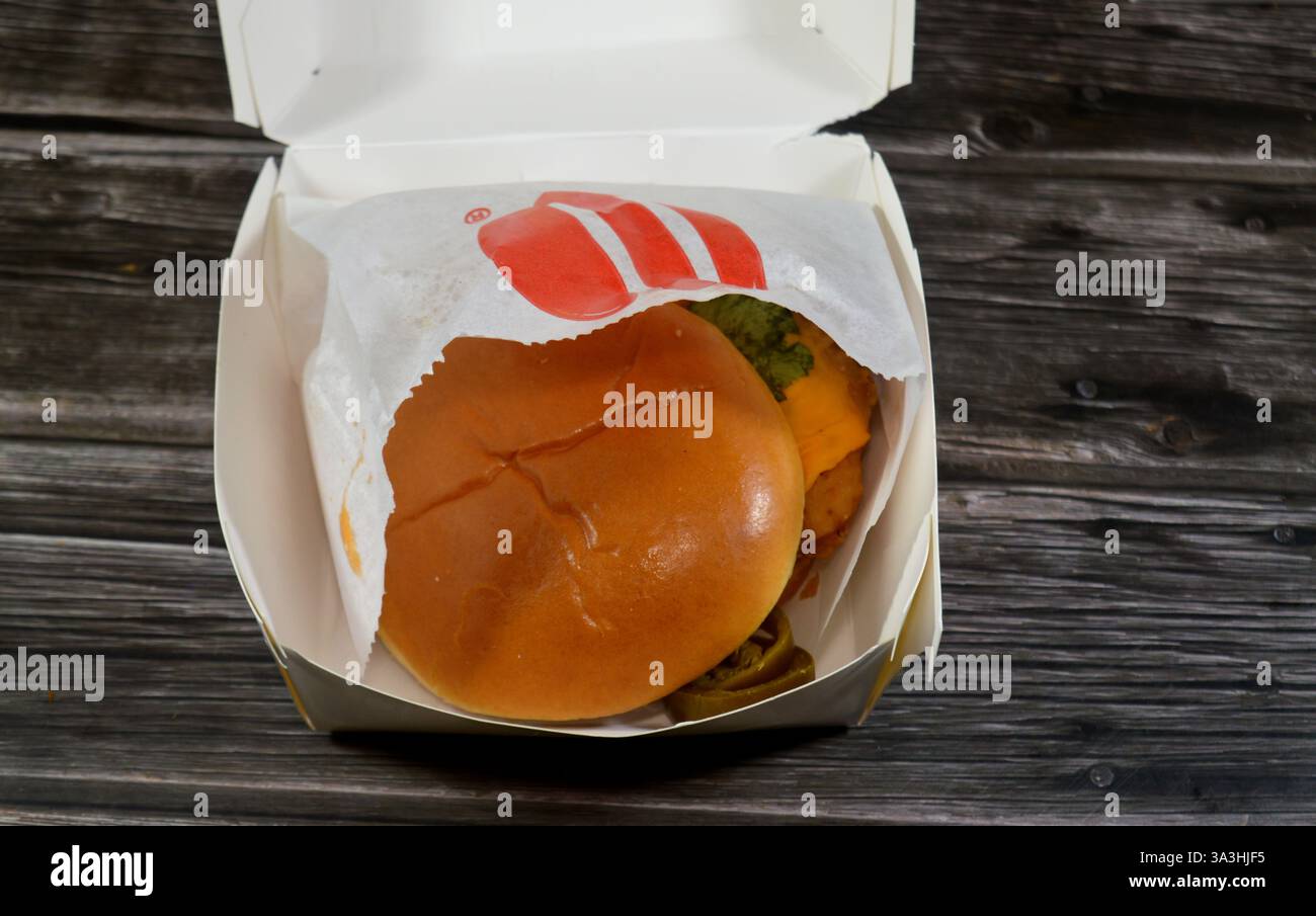 Cairo, Egypt, February 8 2025: Wimpy fast food meal, Wimpy is a ...