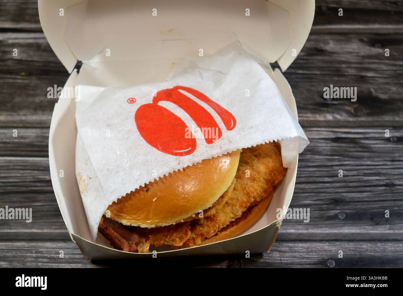 Cairo, Egypt, February 8 2025: Wimpy fast food meal, Wimpy is a ...