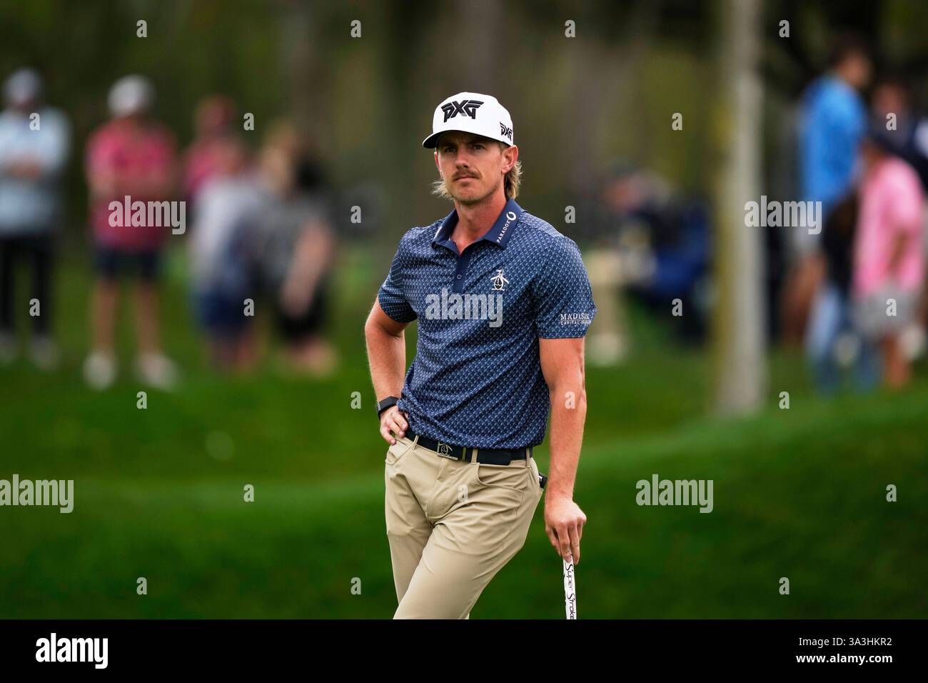 Jake Knapp stands on the second green during the final round of The ...