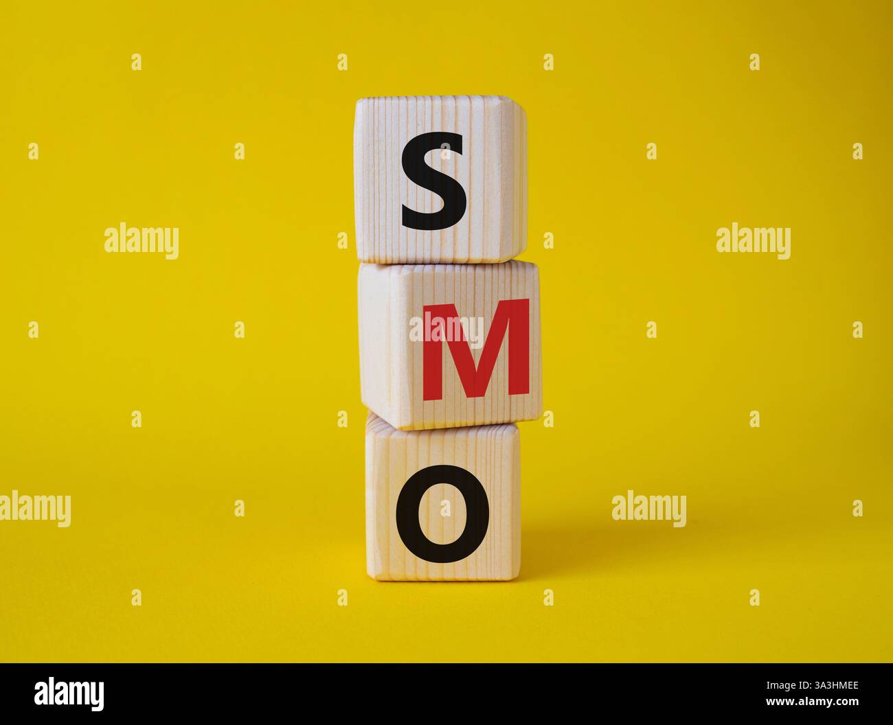 SMO - Social Media Optimization symbol. Wooden blocks with words SMO ...
