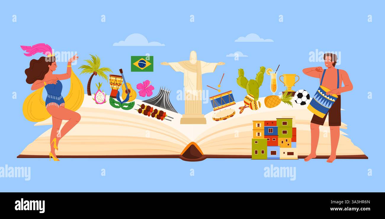 Brazilian history and traditions Stock Vector Images - Alamy