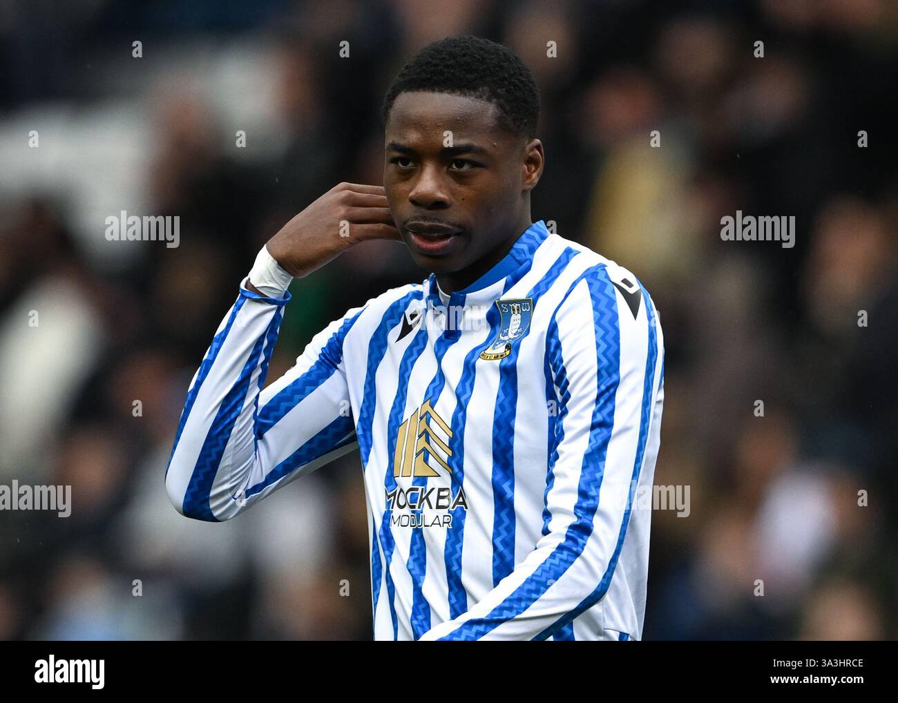 Sheffield United's Sai Sachdev reacts following the Sky Bet ...