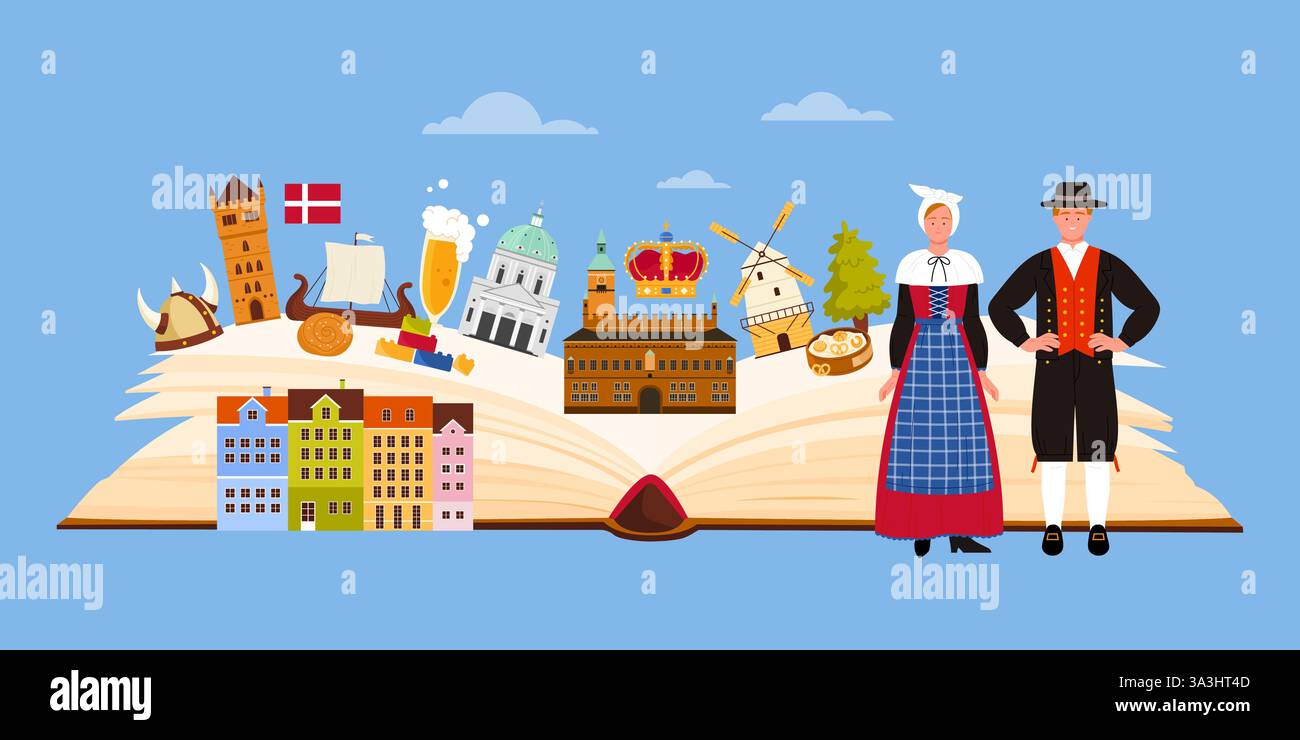 Culture elements, architecture landmarks of Denmark study in ...