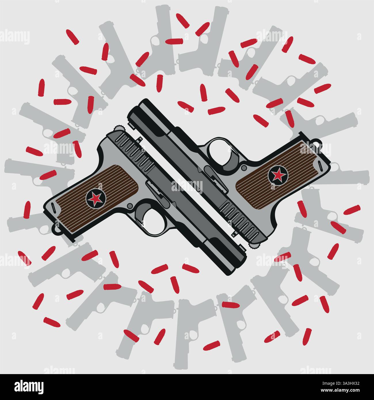 Old soviet russian pistol TT, world war 2 handgun and Target Stock ...