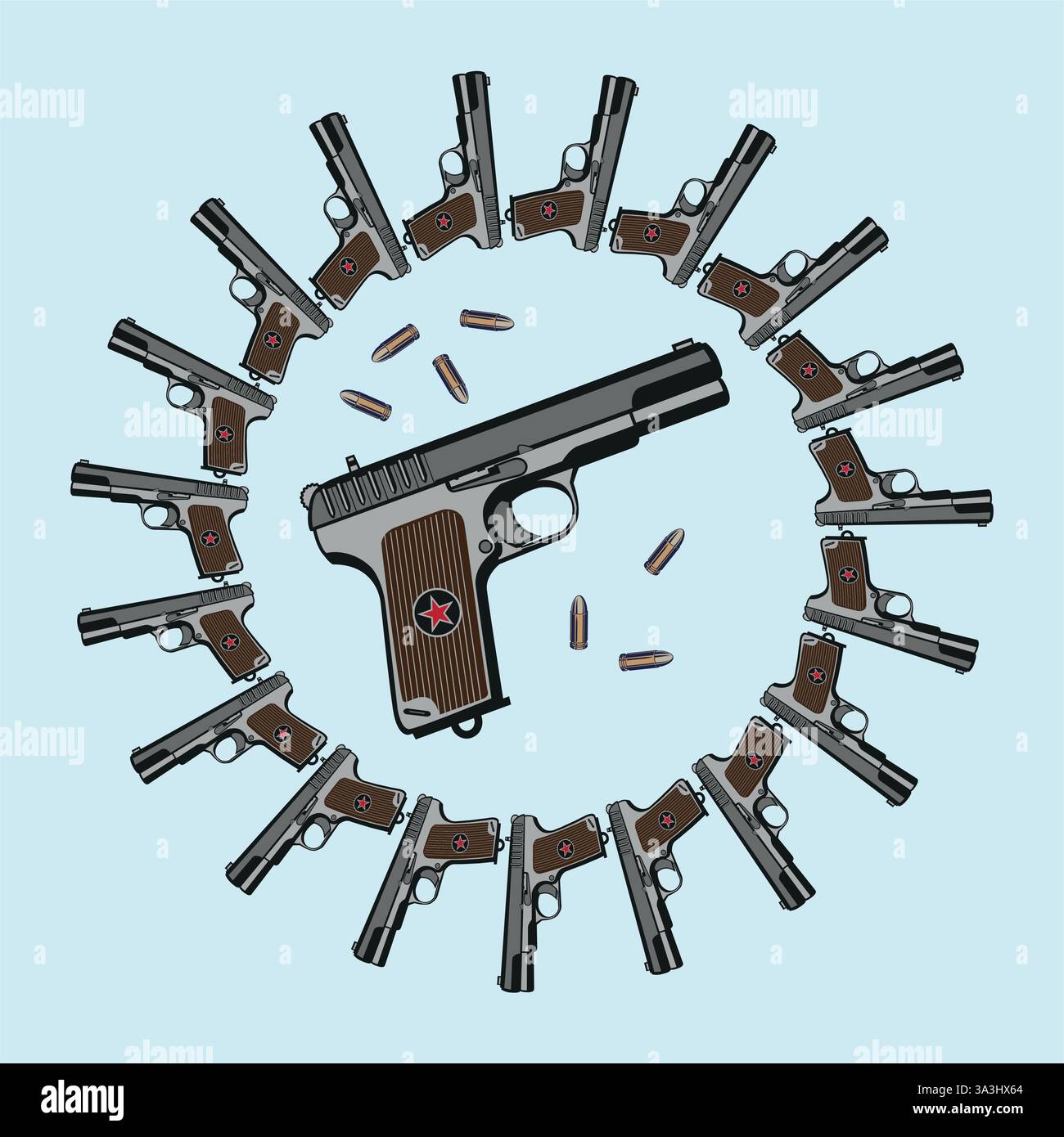 Old soviet russian pistol TT, world war 2 handgun and Target Stock ...