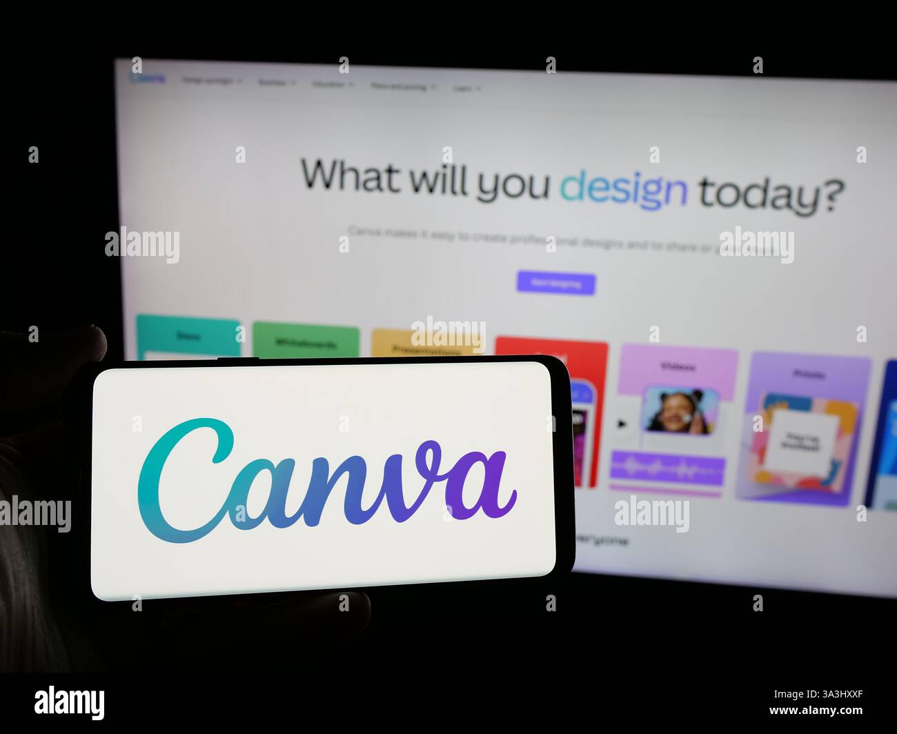 Stuttgart, Germany. 24th Jan, 2025. In this photo illustration, a smartphone with the logo of ...