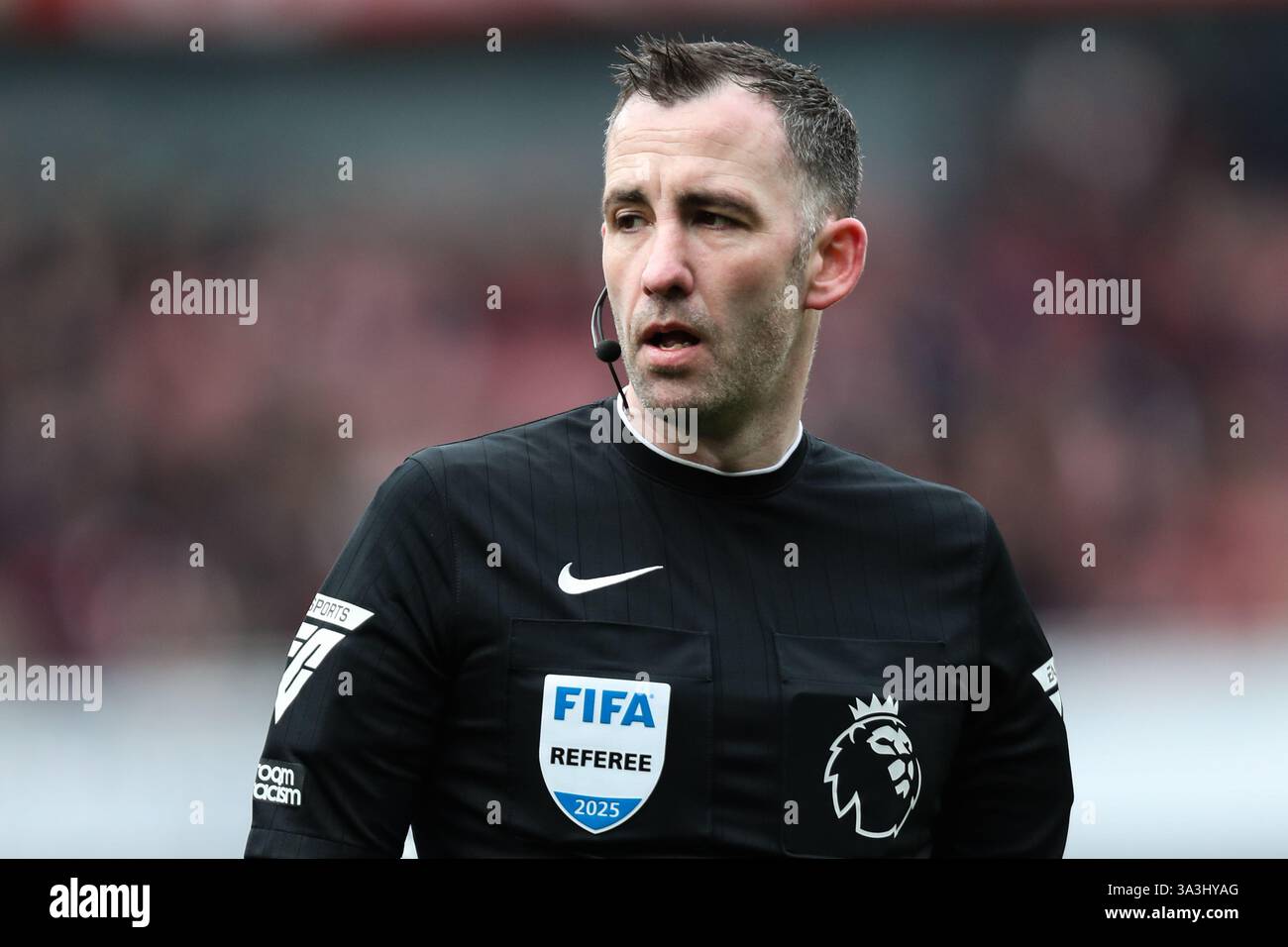 Referee Chris Kavanagh during the Premier League match Arsenal vs ...