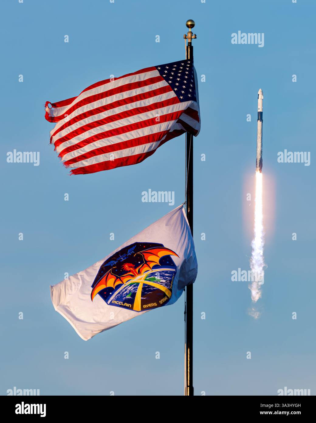 NASA SpaceX ISS Crew-10 Stock Photo - Alamy