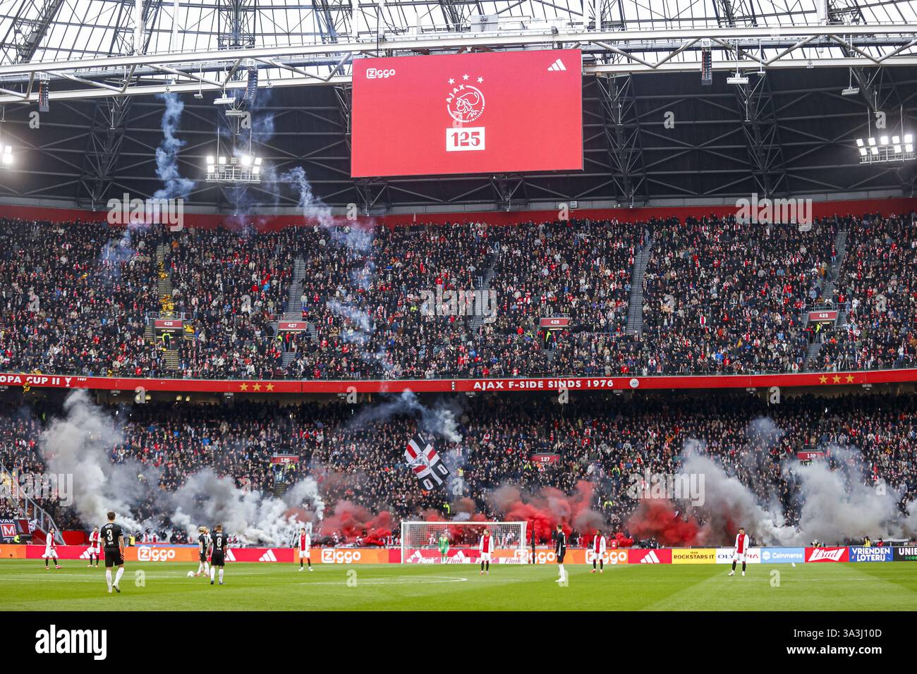 AMSTERDAM, 16-03-2025, JohanCruyff Arena, Dutch Eredivisie Football ...