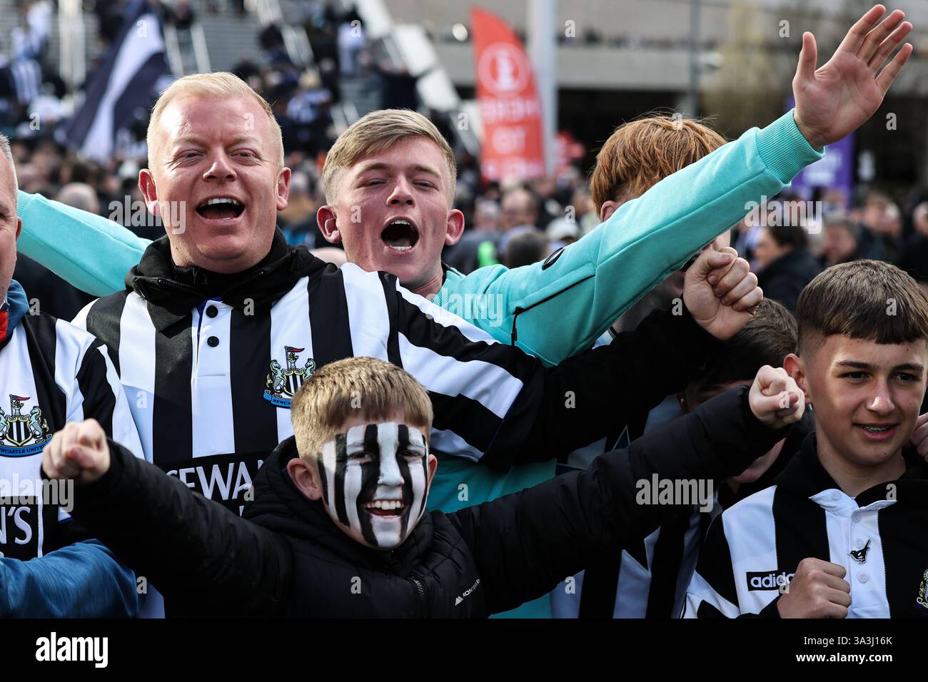 Newcastle fans during the Carabao Cup Final match Liverpool vs ...