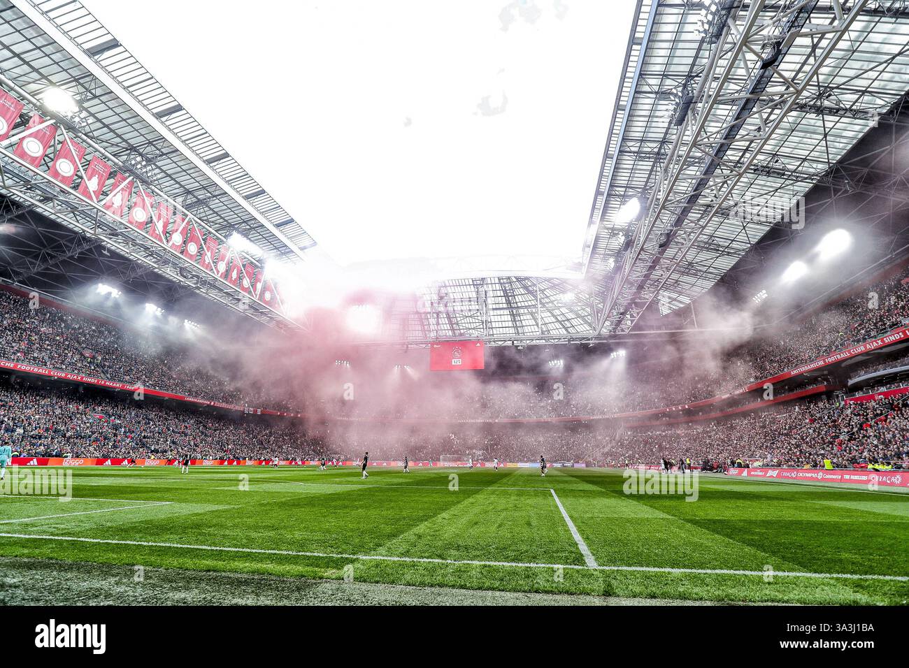 AMSTERDAM, 16-03-2025, JohanCruyff Arena, Dutch Eredivisie Football ...