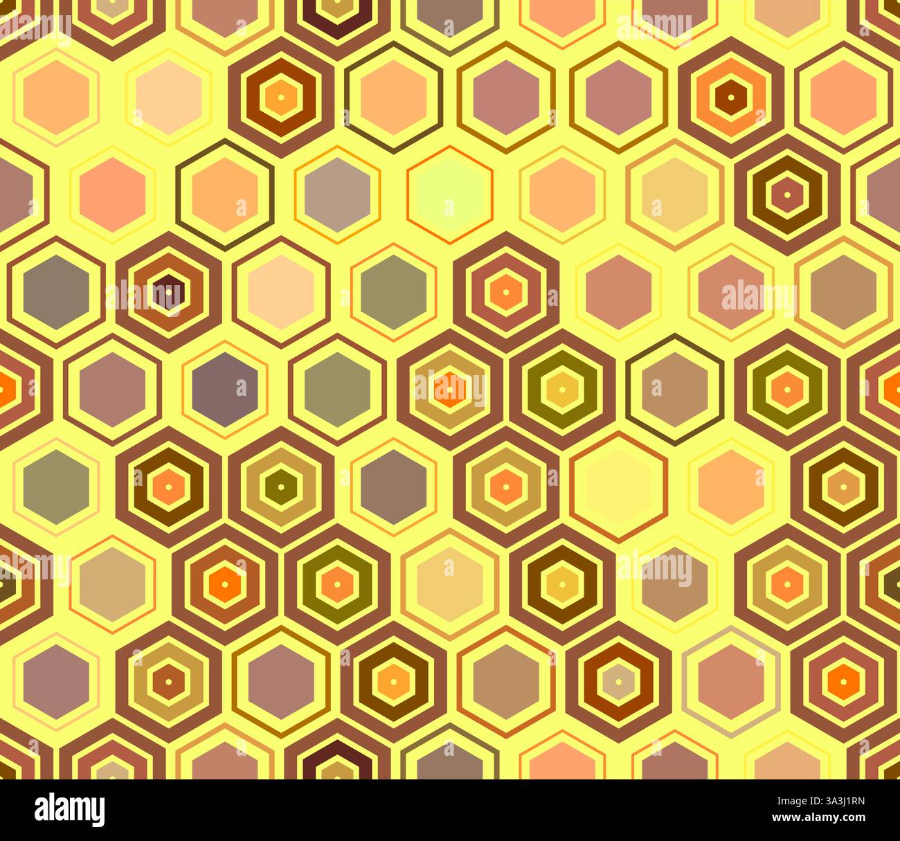 Abstract mosaic background. Geometric elements of varied style and color. Honeycomb cells ...