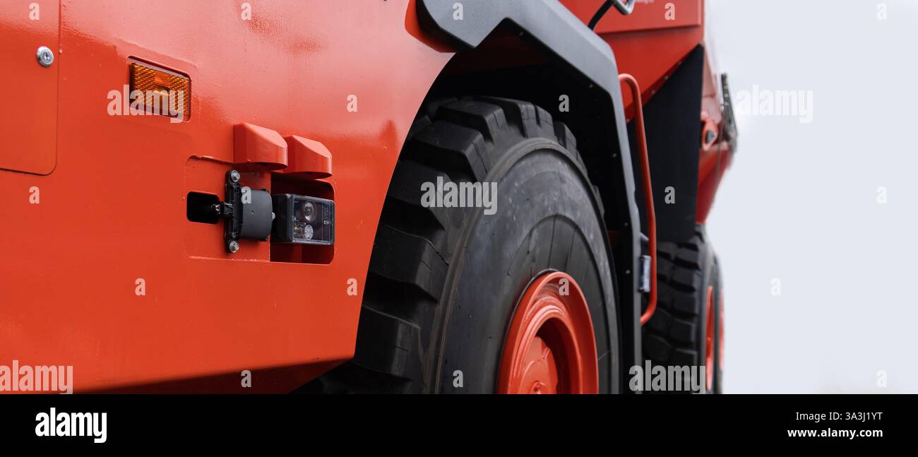 Machine vision system of an autonomous self driving truck Stock Photo ...