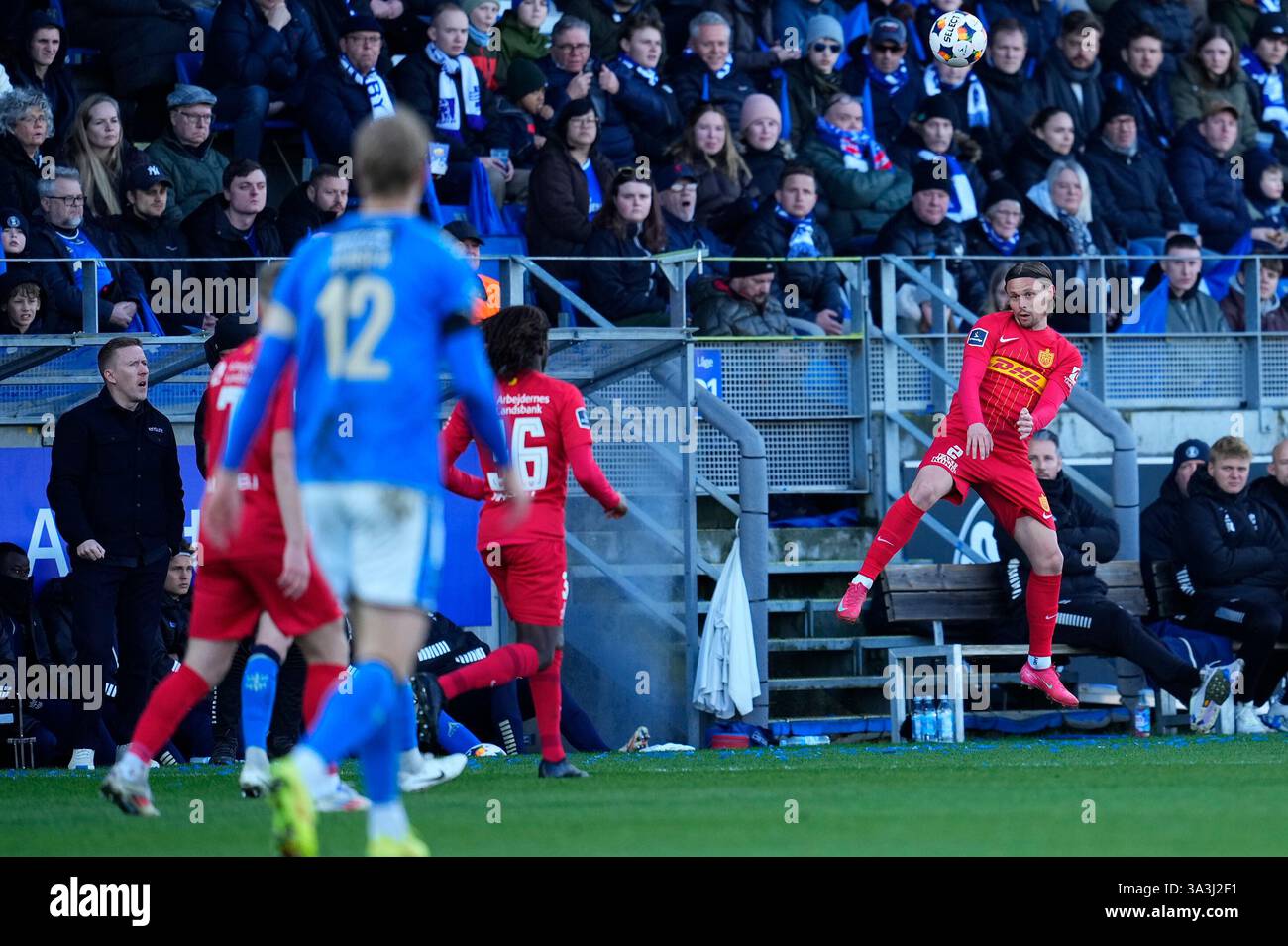 Lyngby, Denmark. 16th Mar, 2025. Superligakampen mellem Lyngby Boldklub ...
