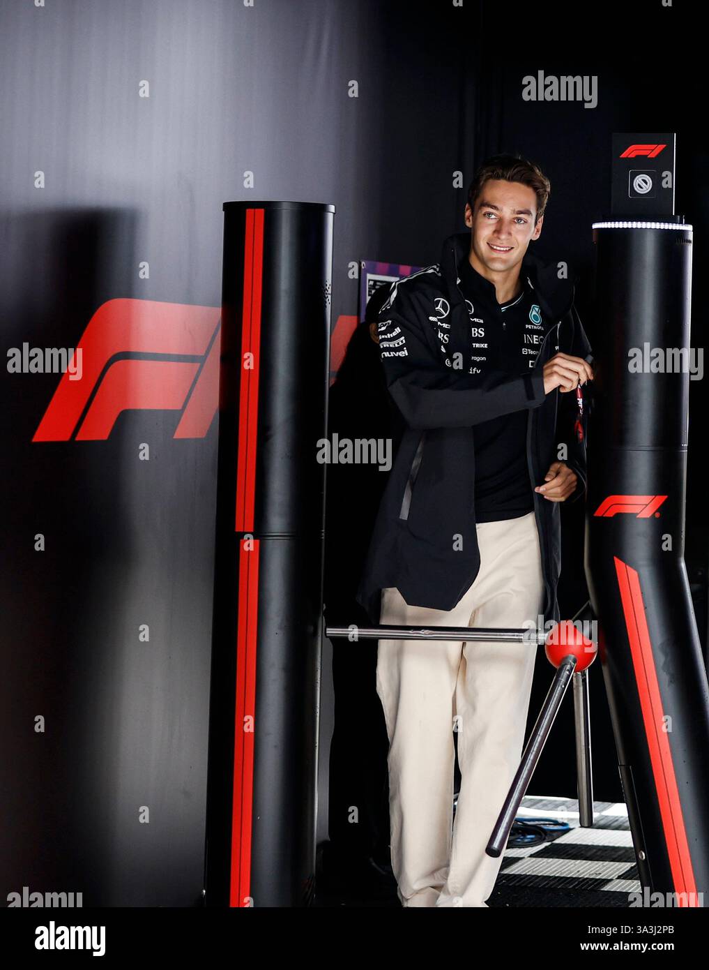 Melbourne, Australia. 16th Mar, 2025. Mercedes's George Russell of ...