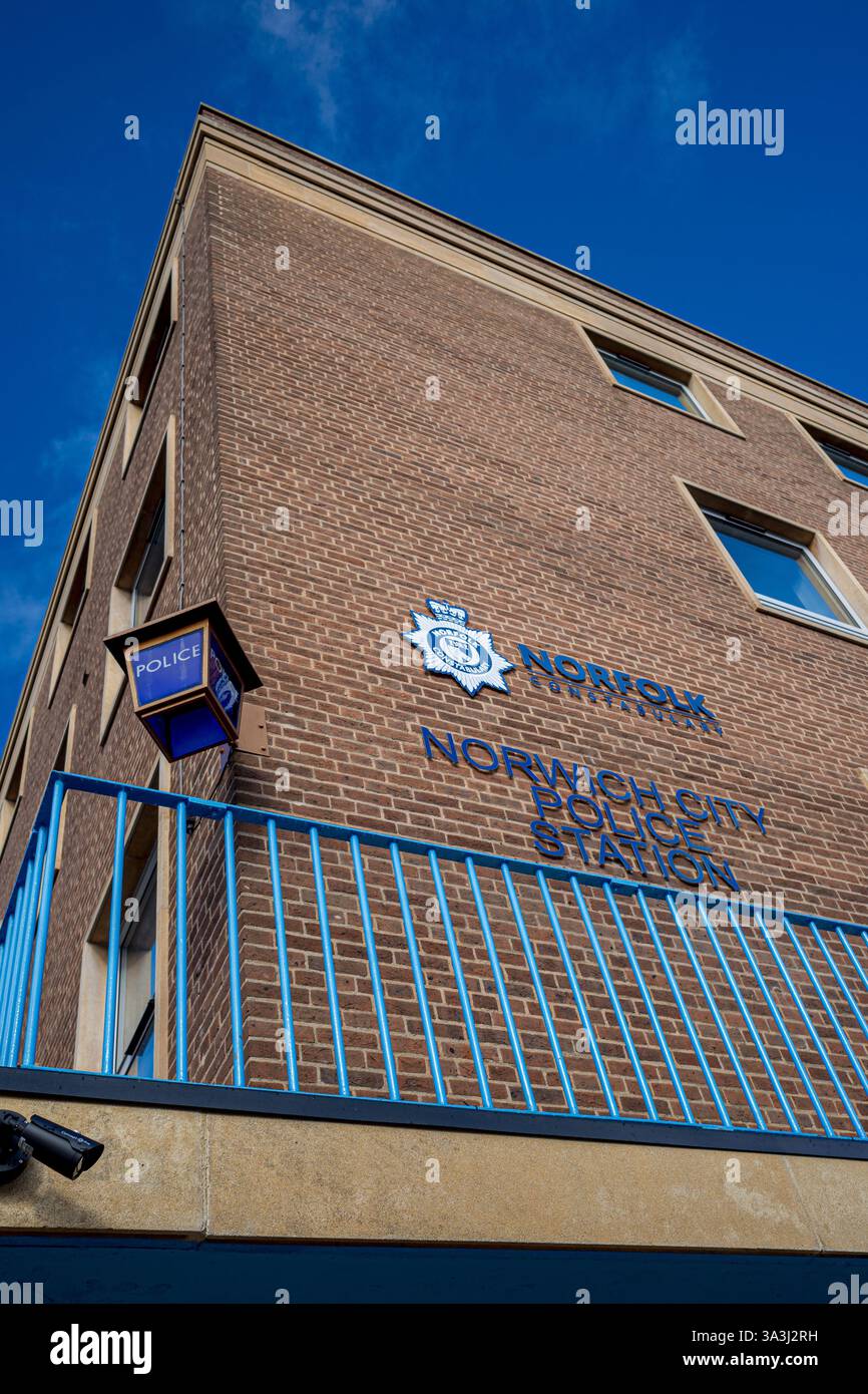 Norfolk Constabulary Norwich Police Station in Central Norwich Norfolk ...