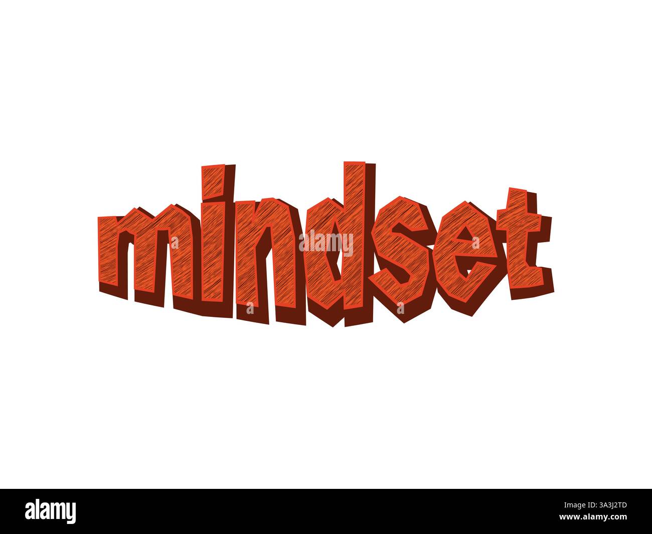 Mindset typography design lettering illustration Stock Vector Image ...
