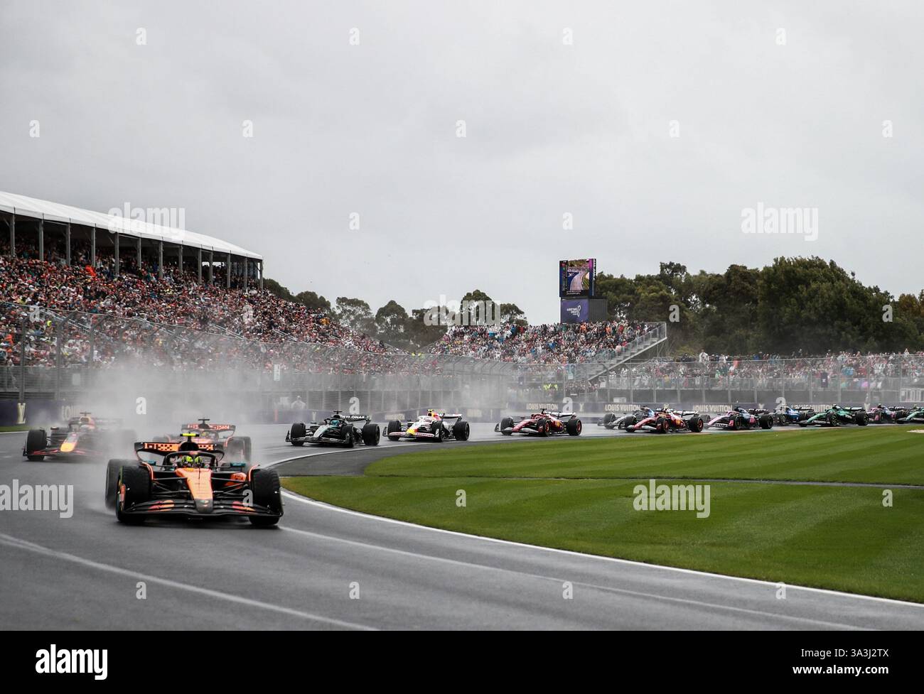 Melbourne, Australia. 16th Mar, 2025. Drivers compete during the ...