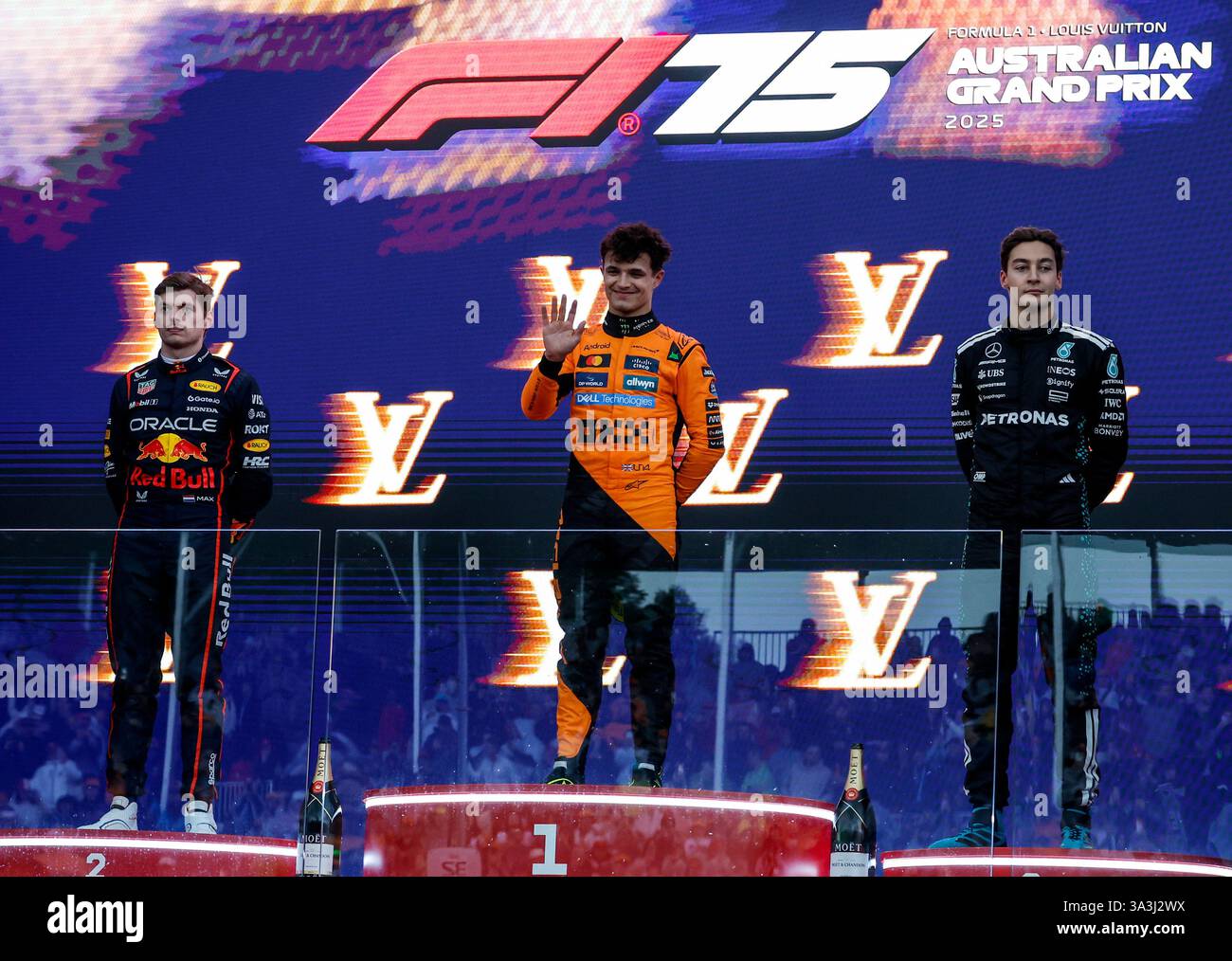 George russell max verstappen 2025 hi-res stock photography and images - Alamy