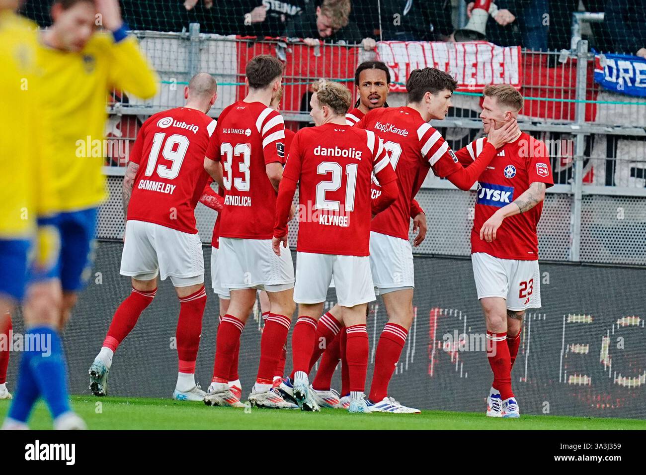Broendby, Denmark. 16th Mar, 2025. Superligakampen mellem Broendby IF ...