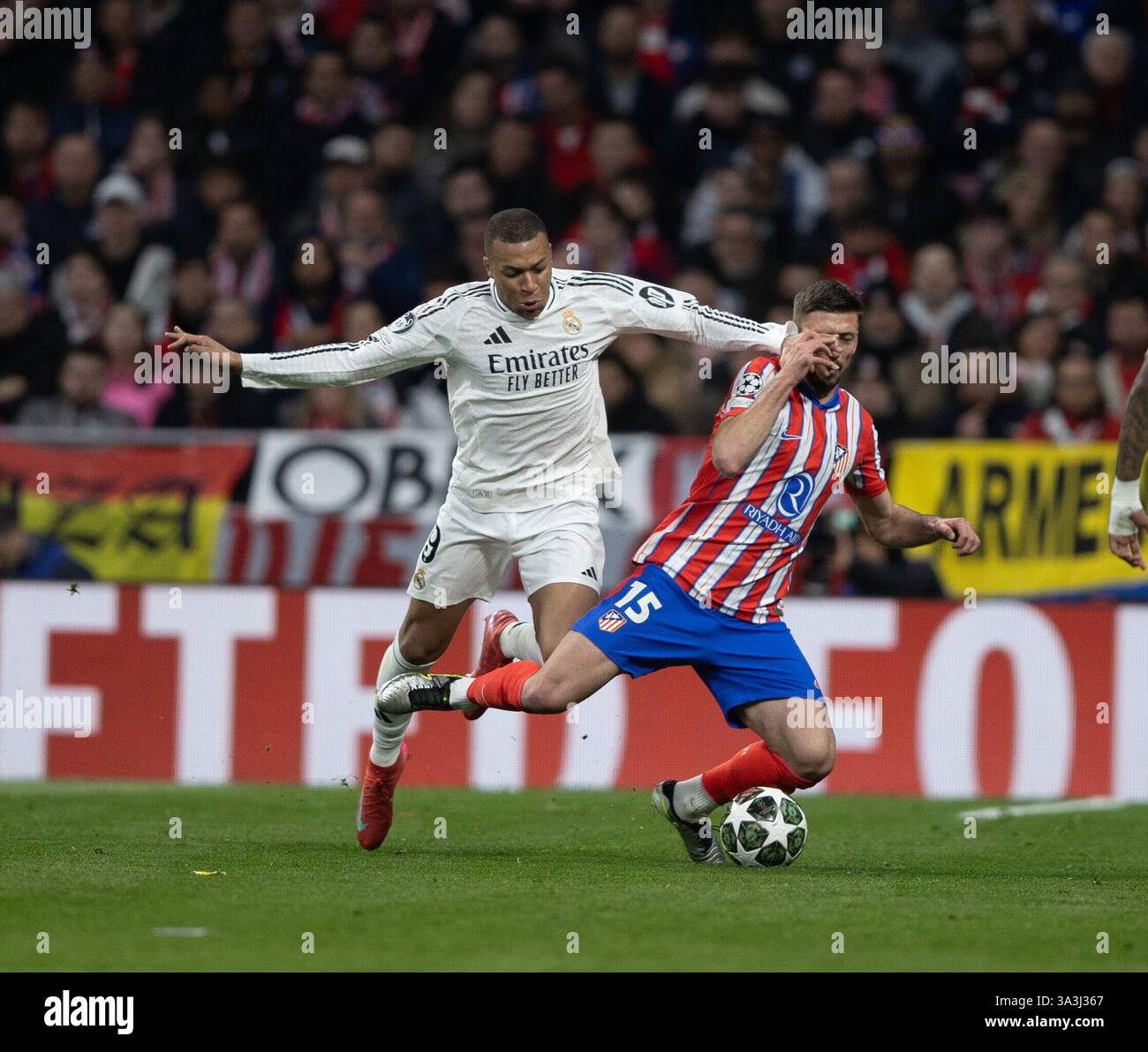 Madrid, March 12, 2025. The second leg of the Champions League round of ...