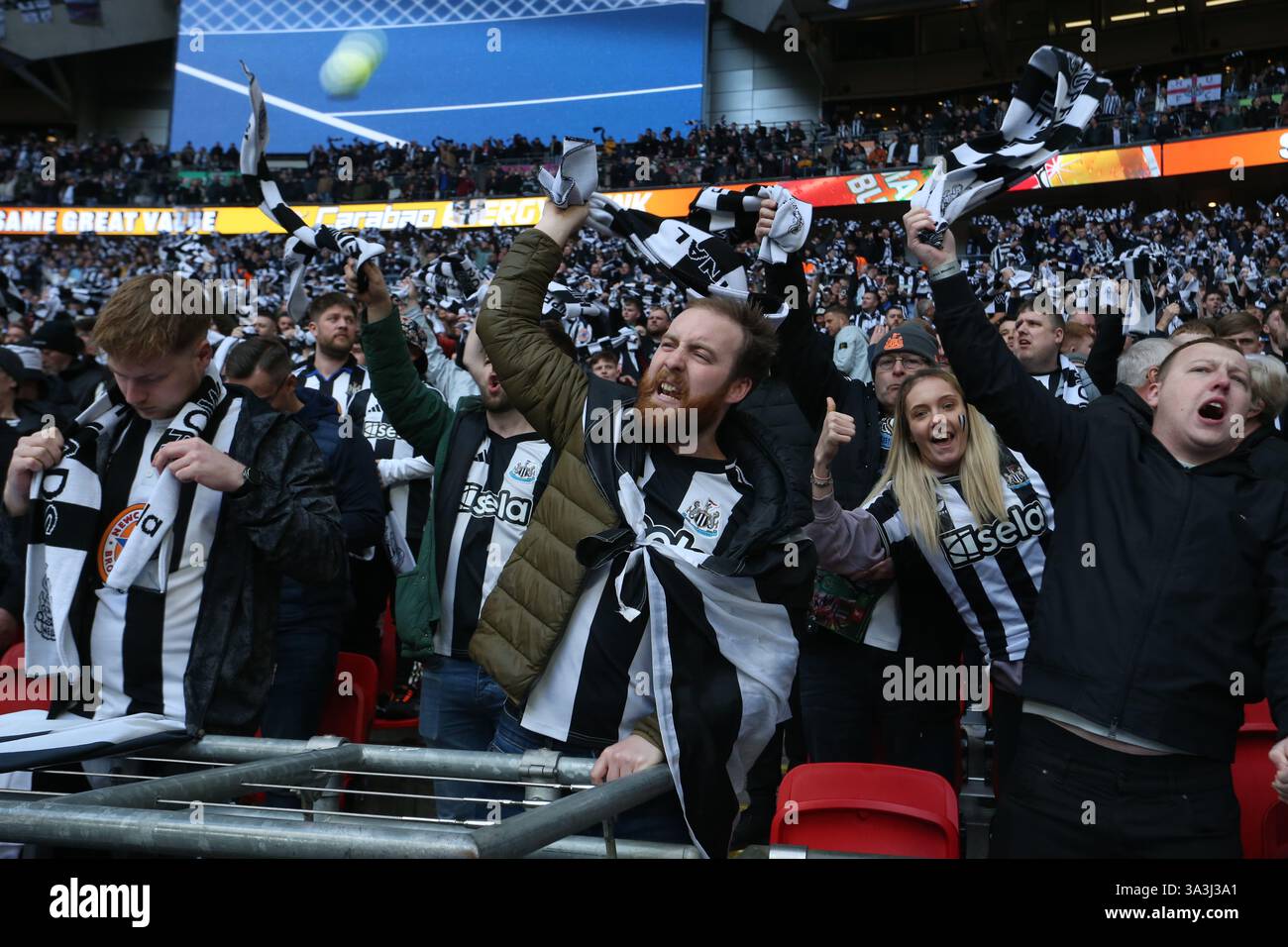 Wembley Stadium, London on Sunday 16th March 2025. Newcastle United ...