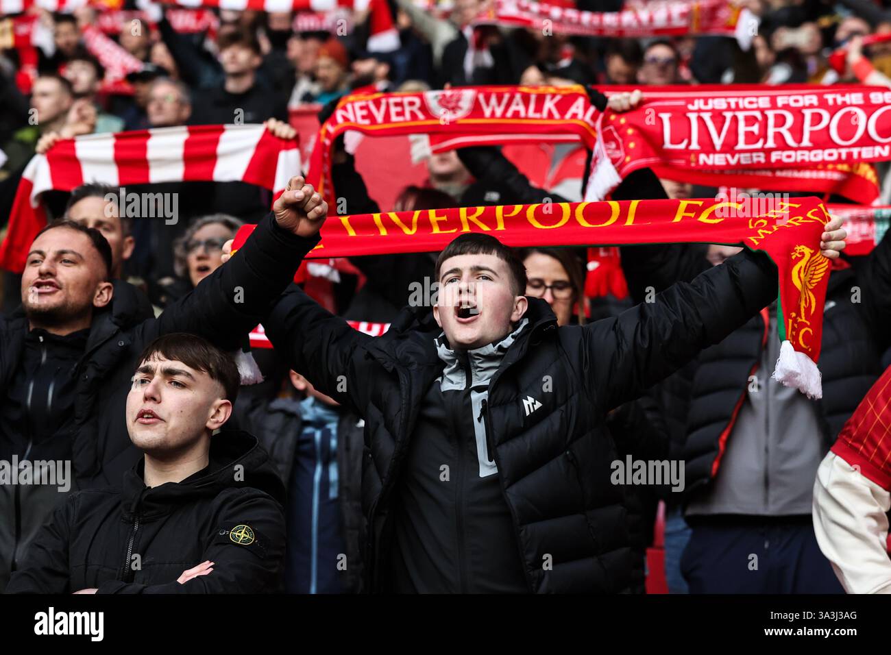 Liverpool fans during the Carabao Cup Final match Liverpool vs ...
