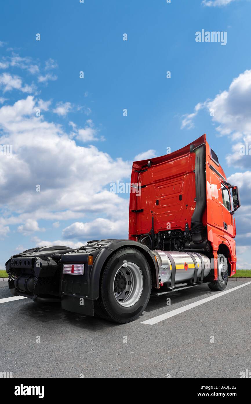 Semi truck with tank for compressed natural gas (CNG Stock Photo - Alamy