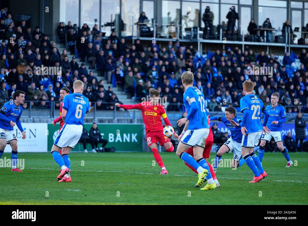 Lyngby, Denmark. 16th Mar, 2025. Superligakampen mellem Lyngby Boldklub ...