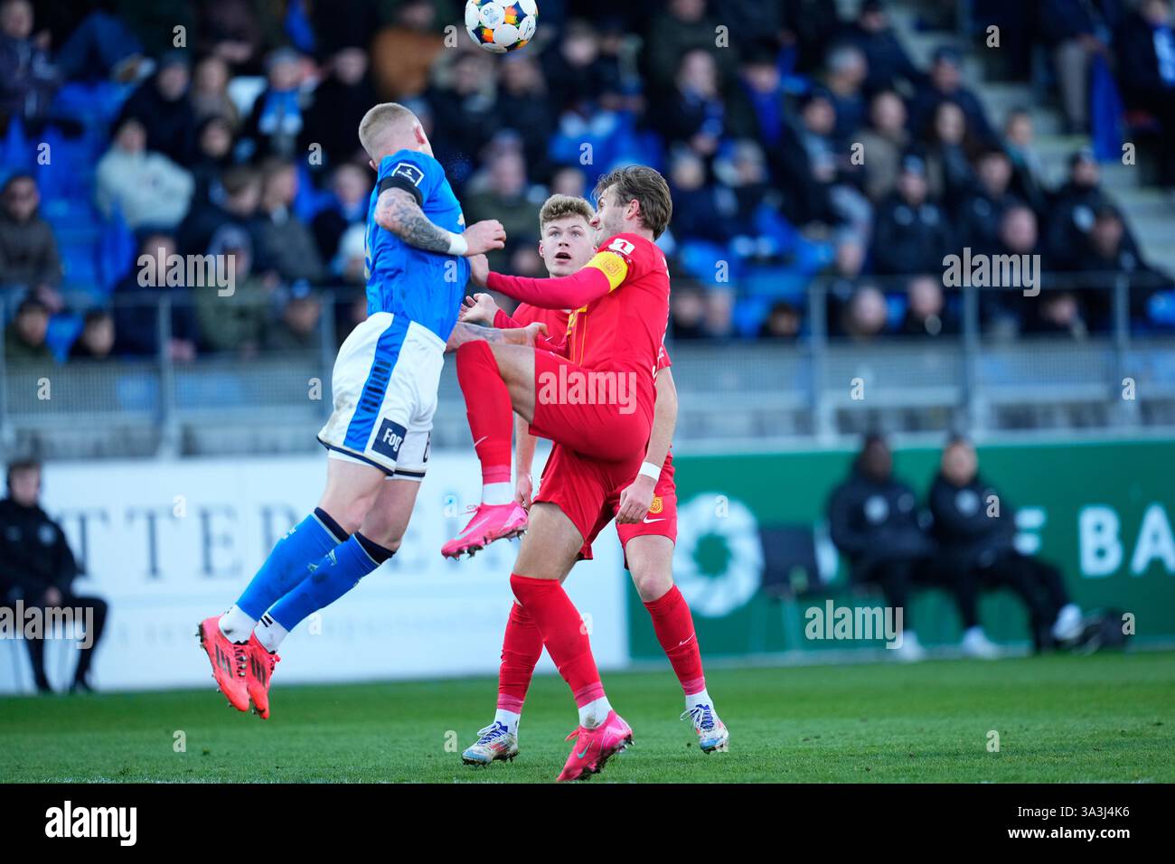 Lyngby, Denmark. 16th Mar, 2025. Superligakampen mellem Lyngby Boldklub ...