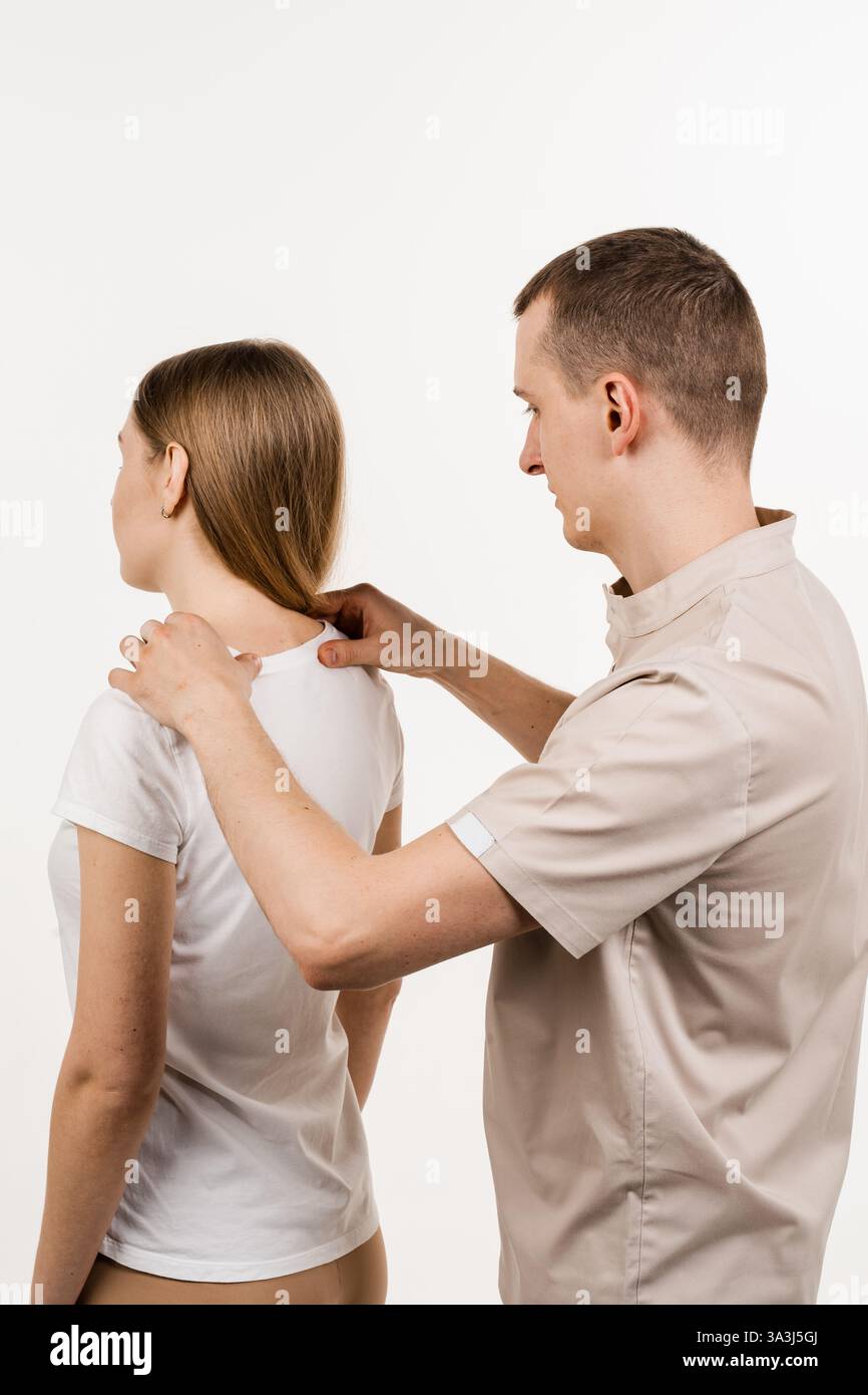 Movement assessment or joint mobilization. Muscle release. Orthopedic ...