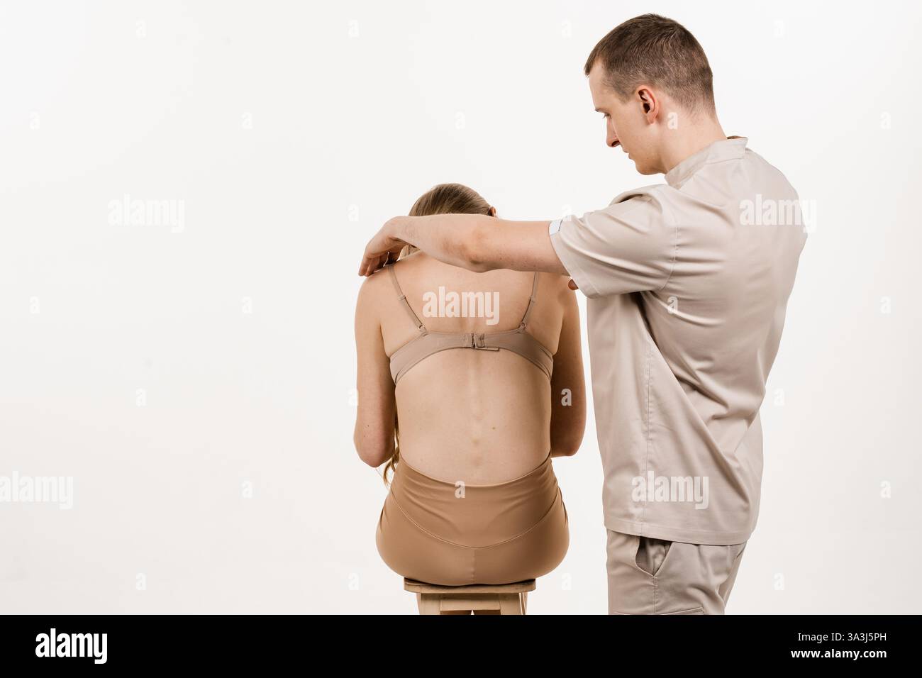 Movement assessment or shoulder joint mobilization. Muscle release ...