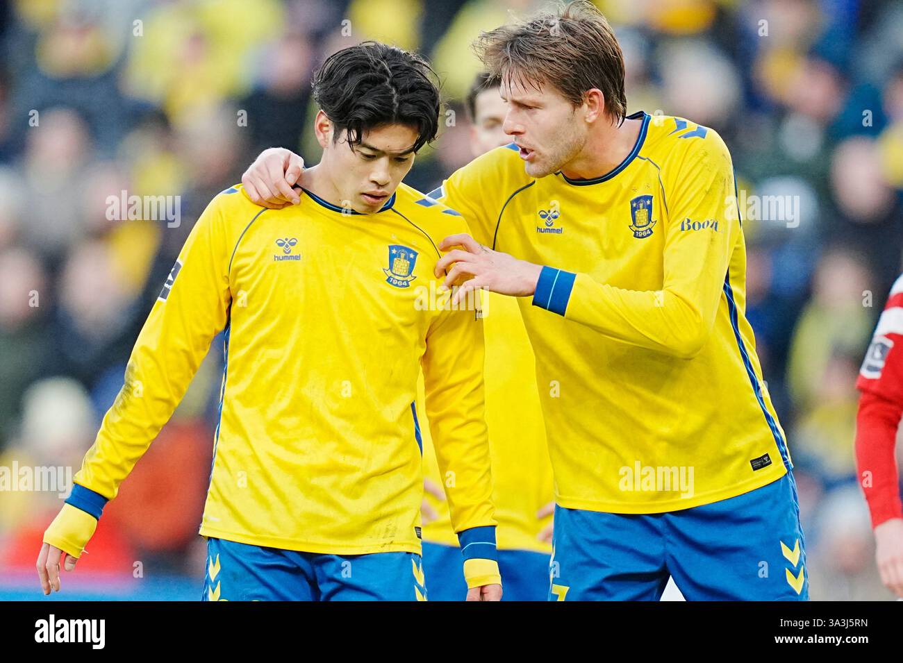 Broendby, Denmark. 16th Mar, 2025. Superligakampen mellem Broendby IF ...