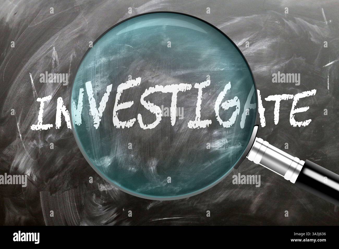 Investigate - learn, study and inspect it. Taking a closer look at ...