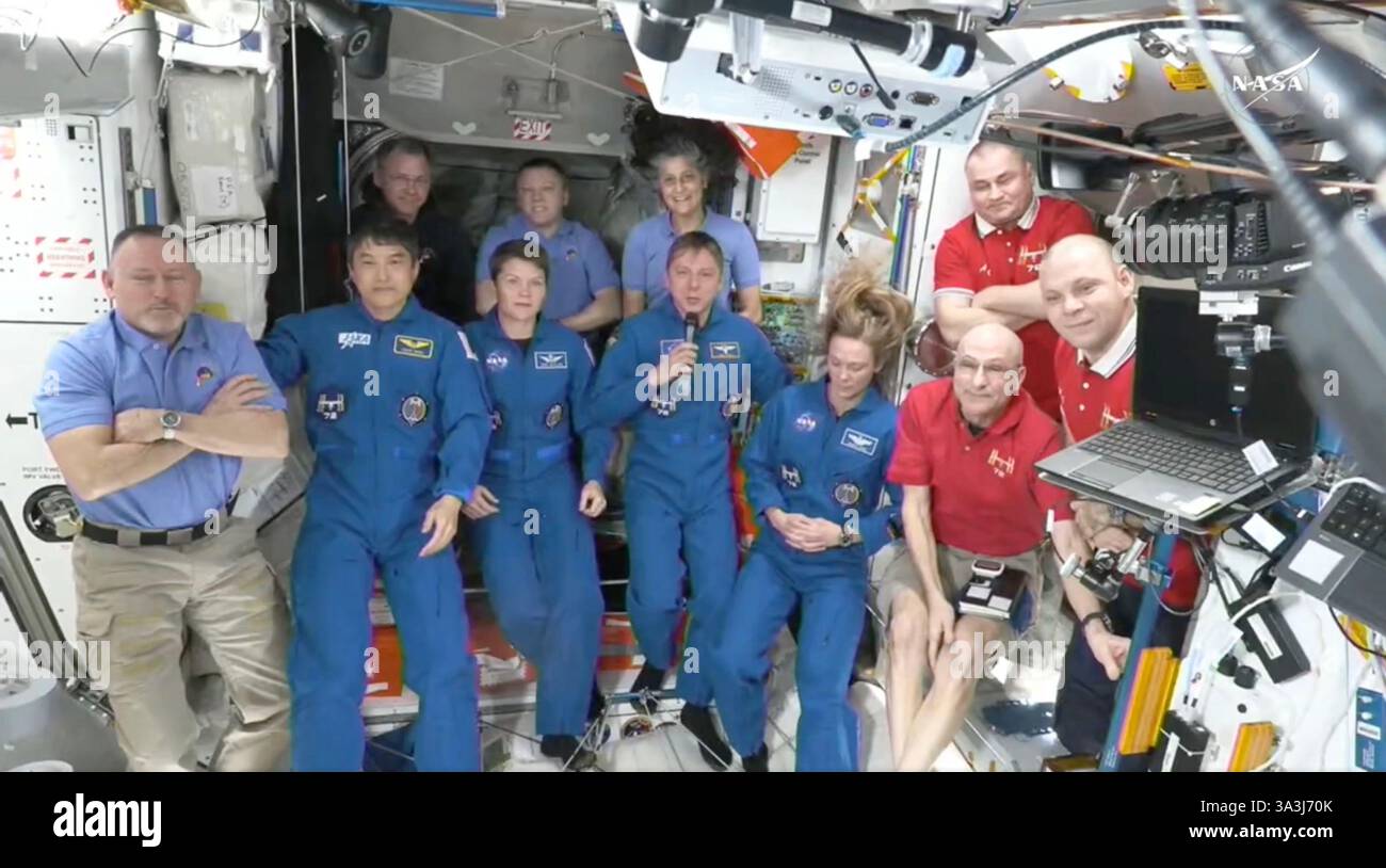 Cape Canaveral, United States. 16th Mar, 2025. The four SpaceX Crew-10 ...