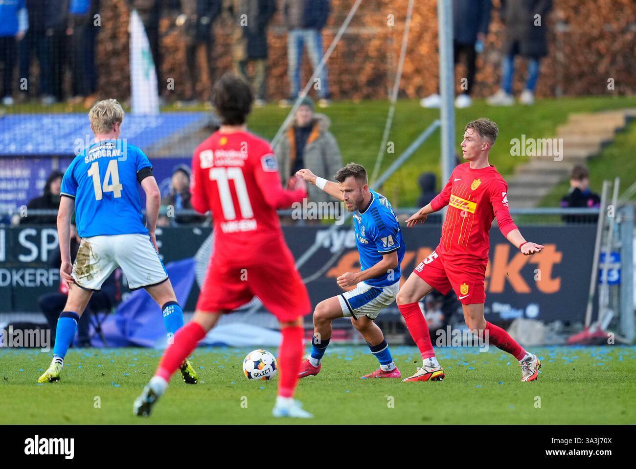 Lyngby, Denmark. 16th Mar, 2025. Superligakampen mellem Lyngby Boldklub ...
