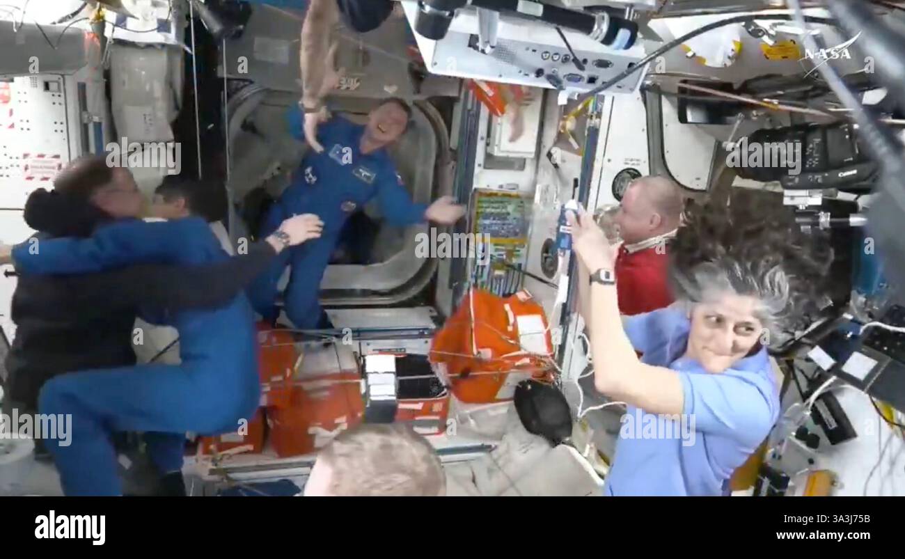 Cape Canaveral, United States. 16th Mar, 2025. The four SpaceX Crew-10 ...