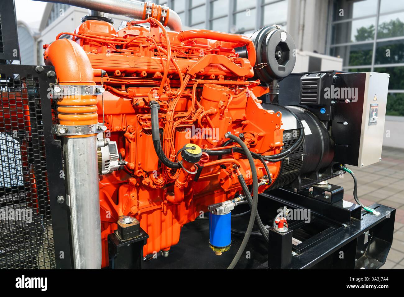 Industrial power generator for energy production Stock Photo - Alamy