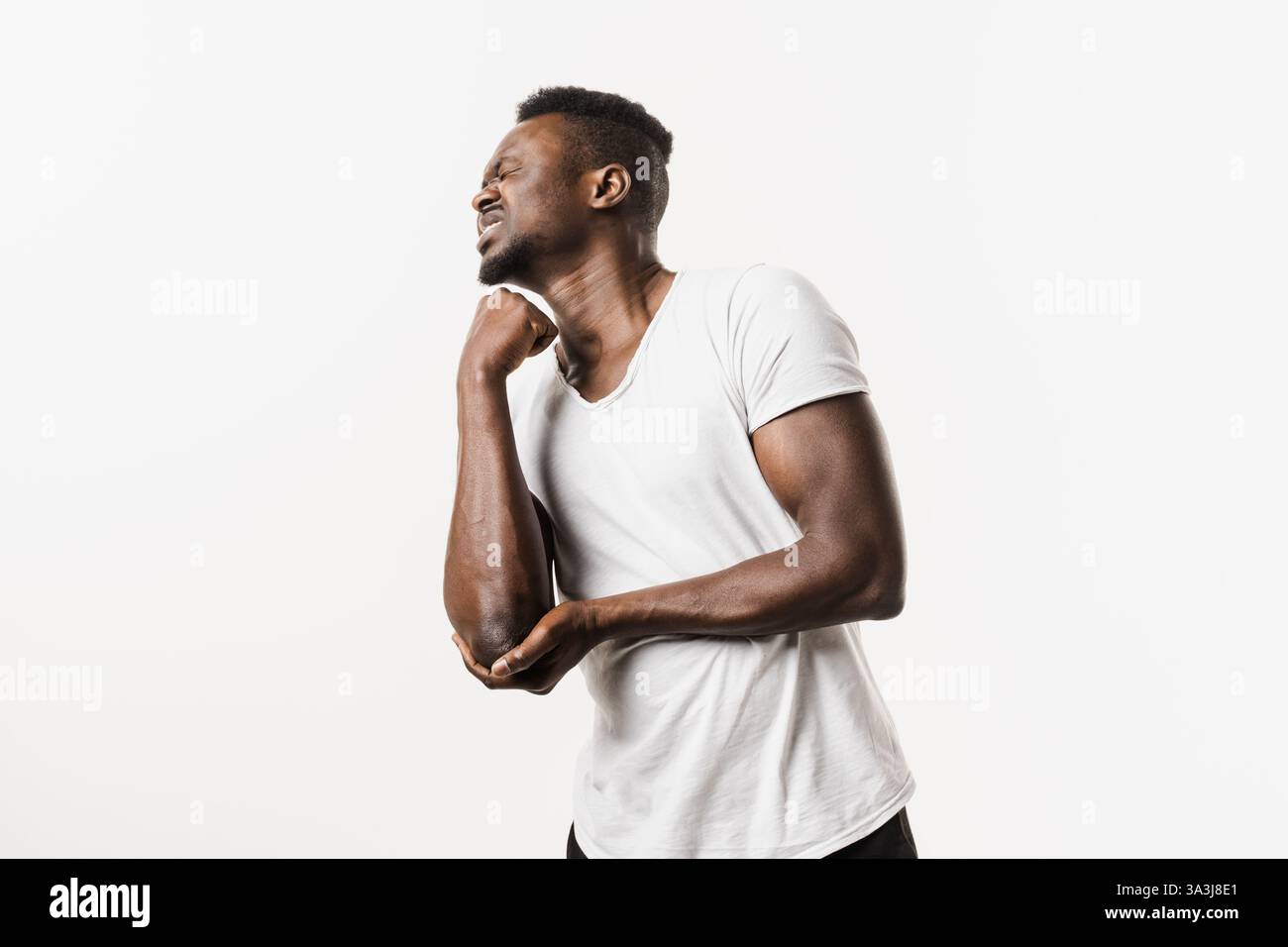 Elbow injury causing pain, swelling, stiffness, and limited movement ...