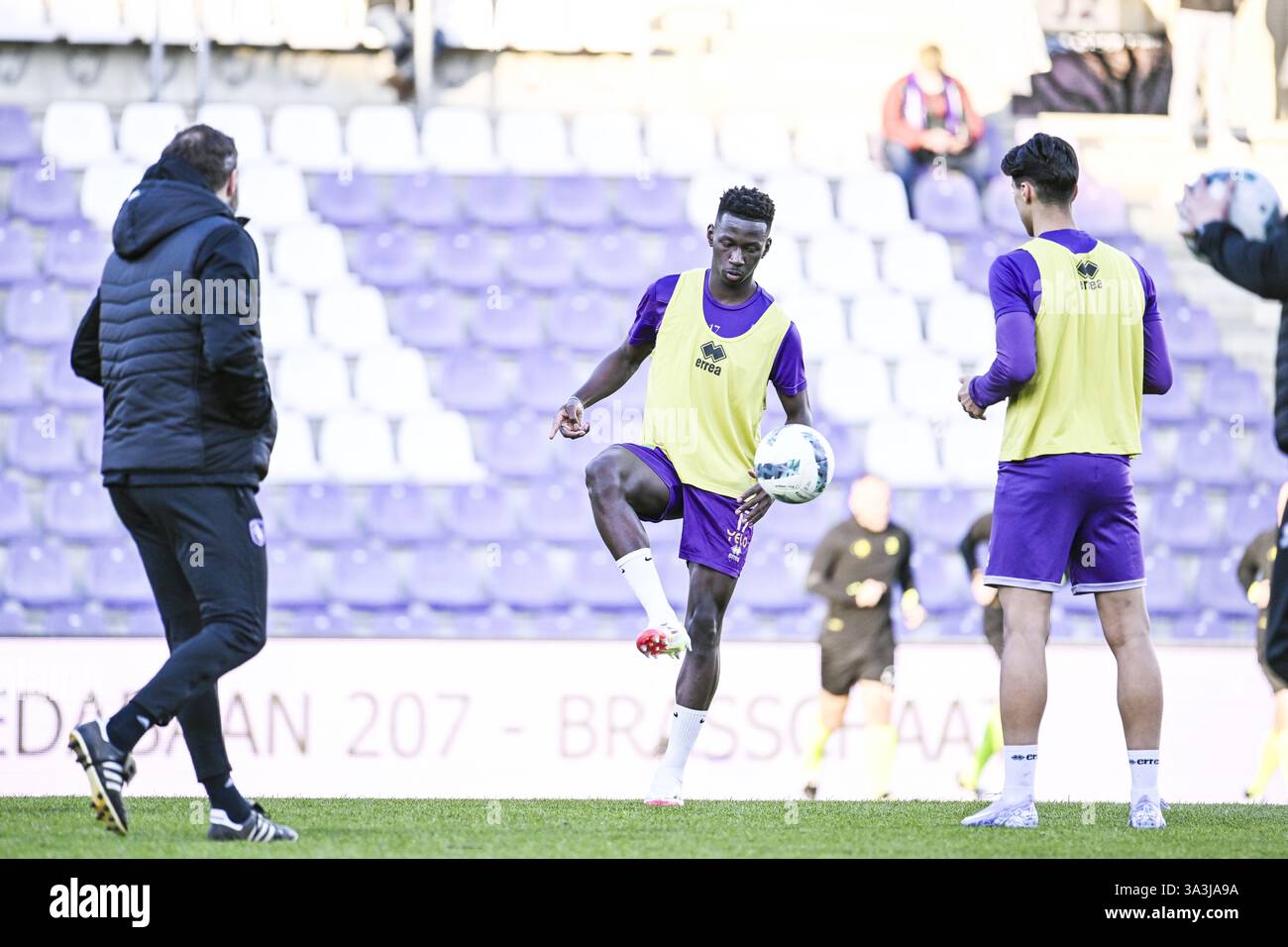 Antwerp, Belgium. 16th Mar, 2025. Beerschot's Marwan Al-Sahafi pictured ...