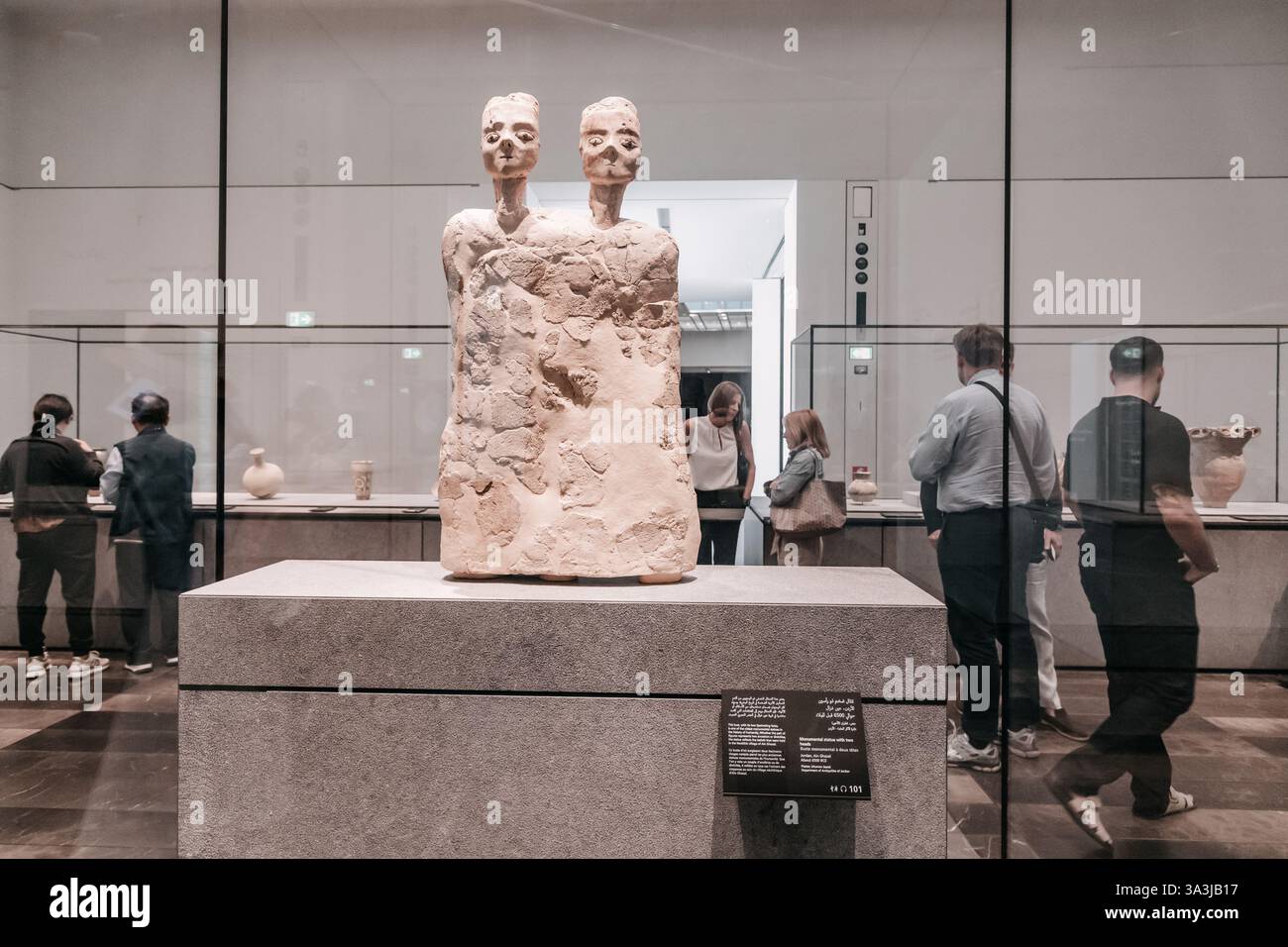 17 January 2025, Louvre museum Abu Dhabi, UAE: Ancient terracotta ...
