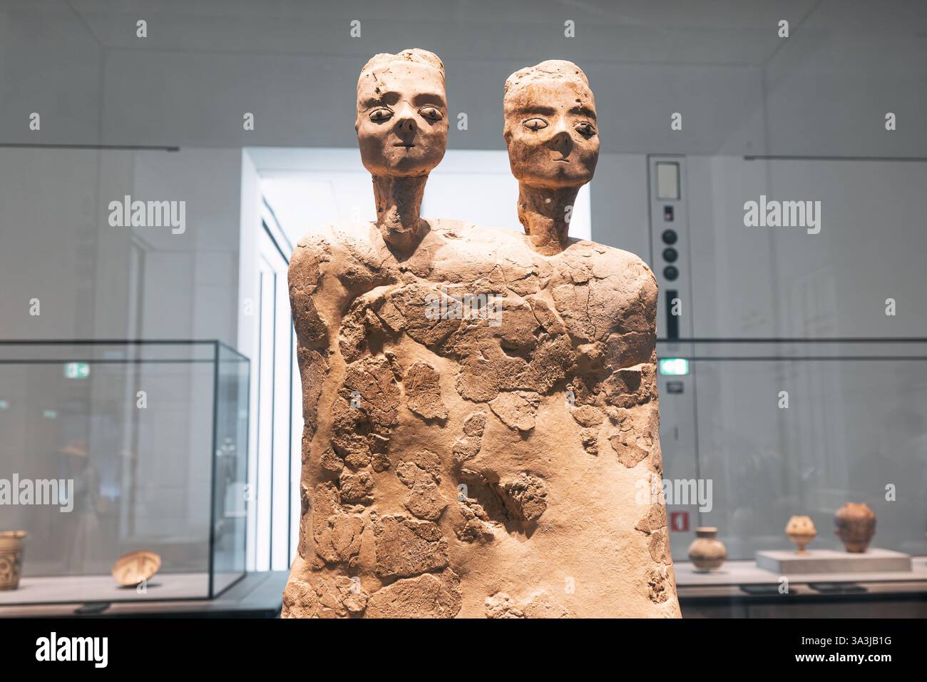 17 January 2025, Louvre museum Abu Dhabi, UAE: Ancient terracotta ...