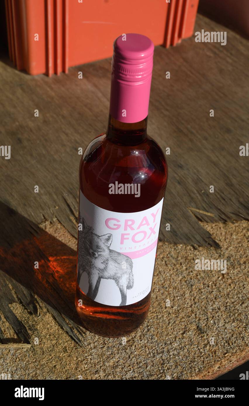 Copenhagen/ DenmarK/16 MARCH 2025/ Premium california wine gray fox ...