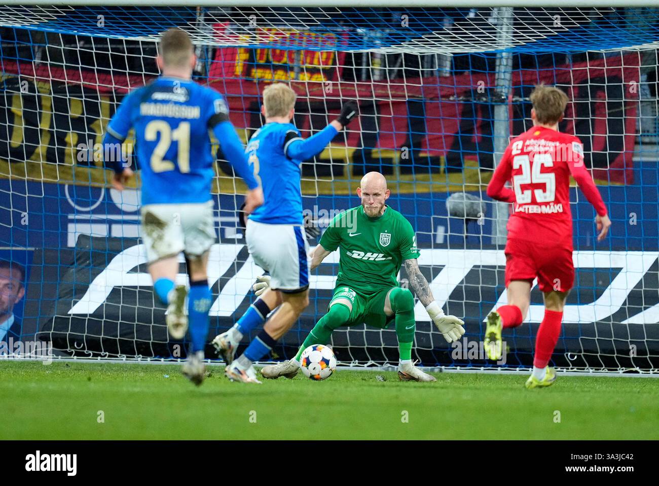 Lyngby, Denmark. 16th Mar, 2025. Superligakampen mellem Lyngby Boldklub ...