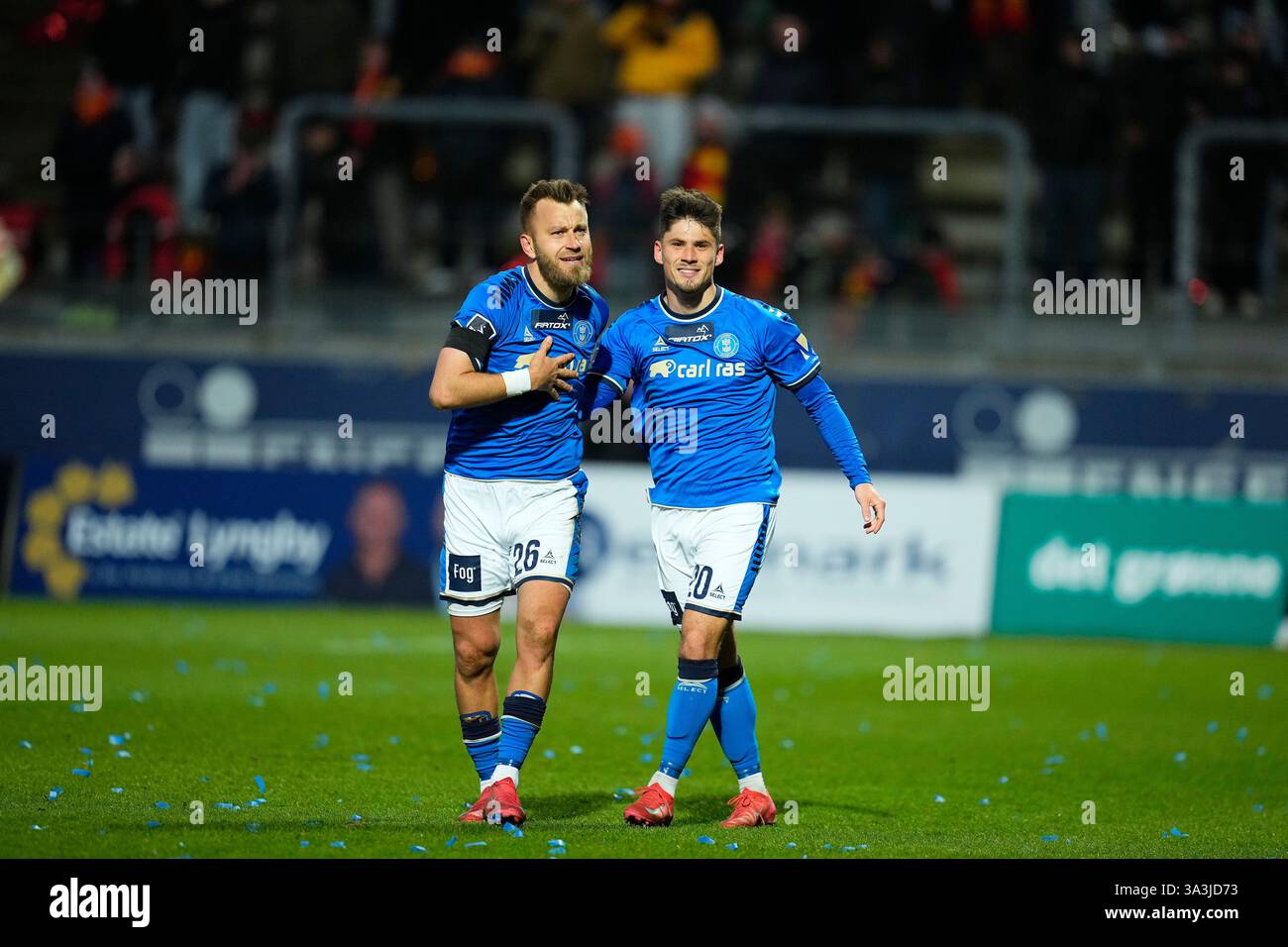 Lyngby, Denmark. 16th Mar, 2025. Superligakampen mellem Lyngby Boldklub ...