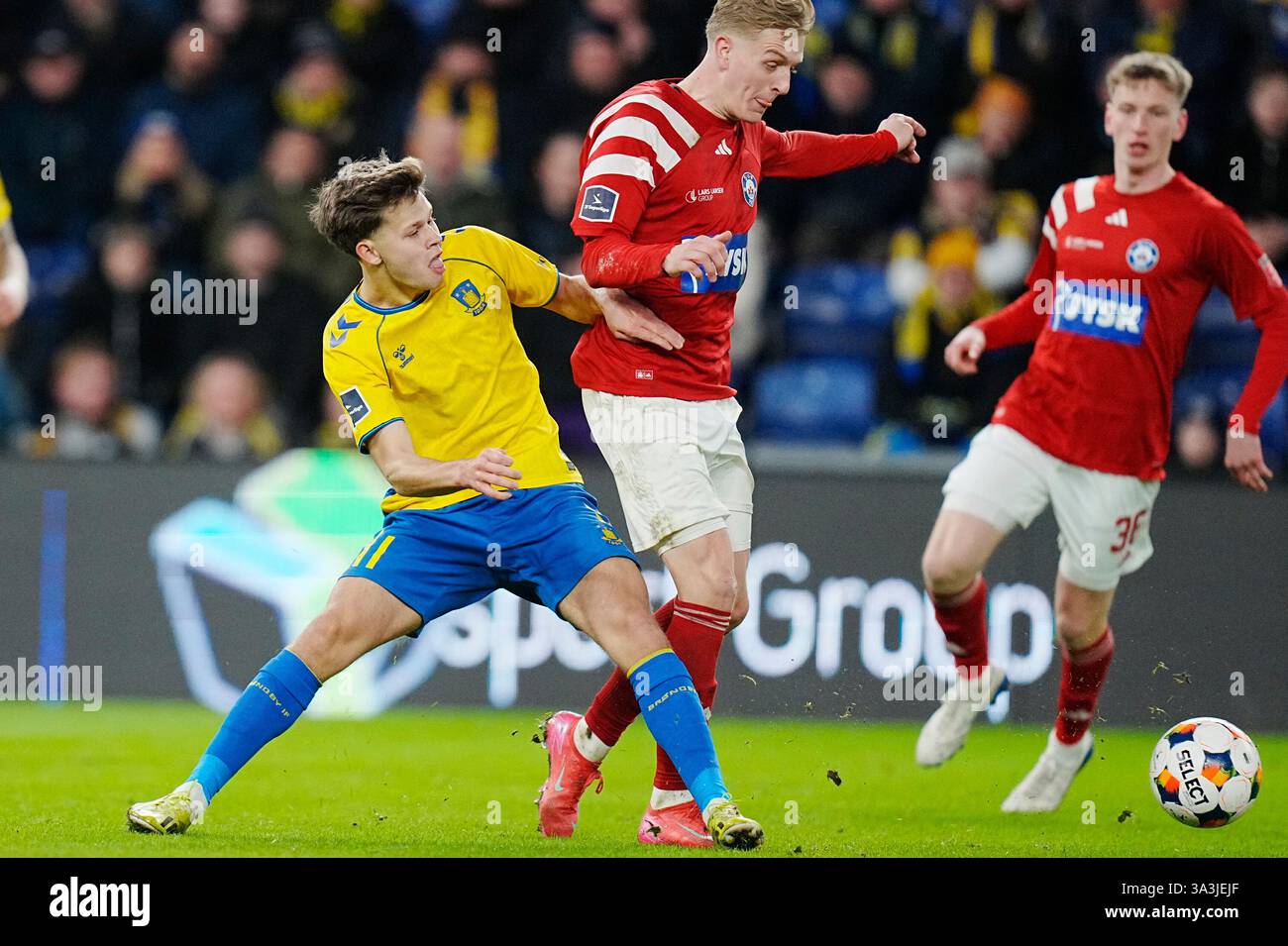 Broendby, Denmark. 16th Mar, 2025. Superligakampen mellem Broendby IF ...