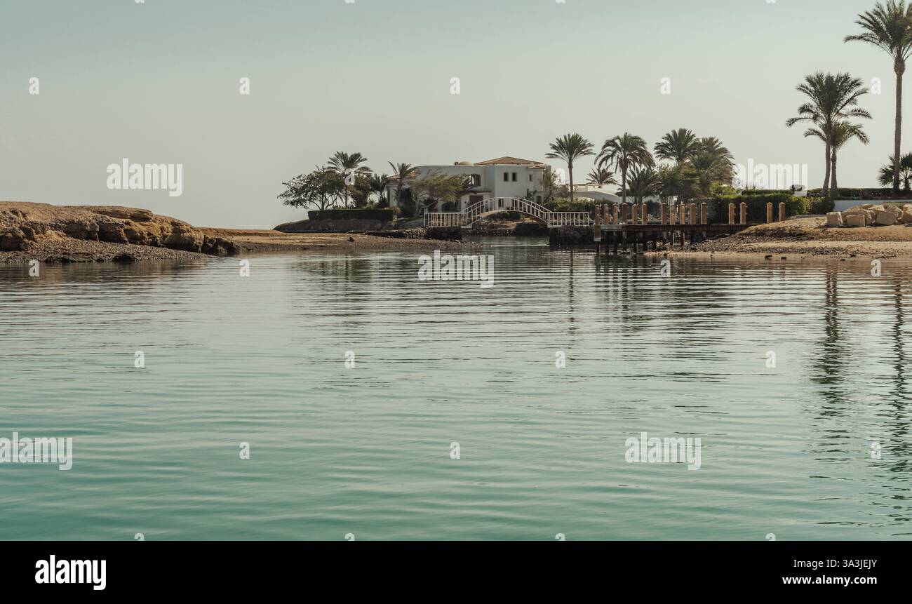 El Gouna resort on the Red Sea coast in Egypt landscape of El Gouna ...